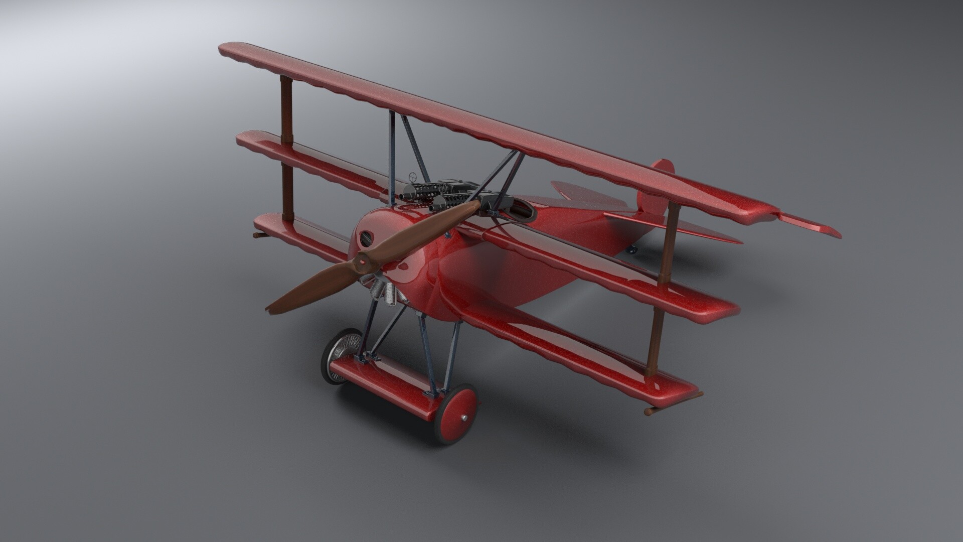 ArtStation - Fokker DR1 Red Baron