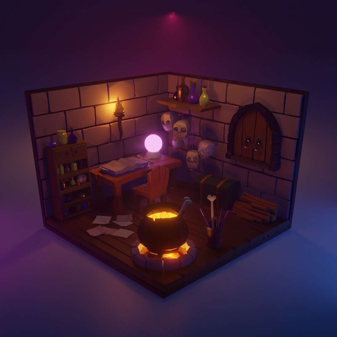 ArtStation - Witch room