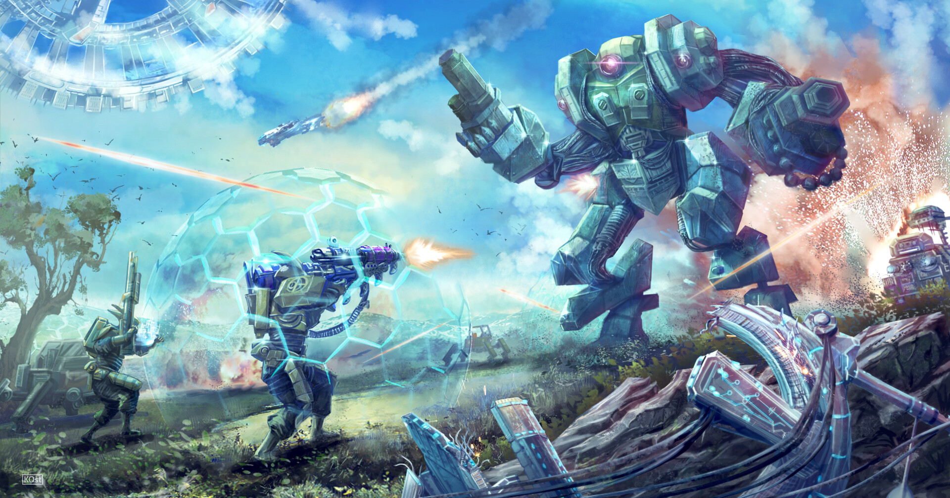 ArtStation - Robots battle