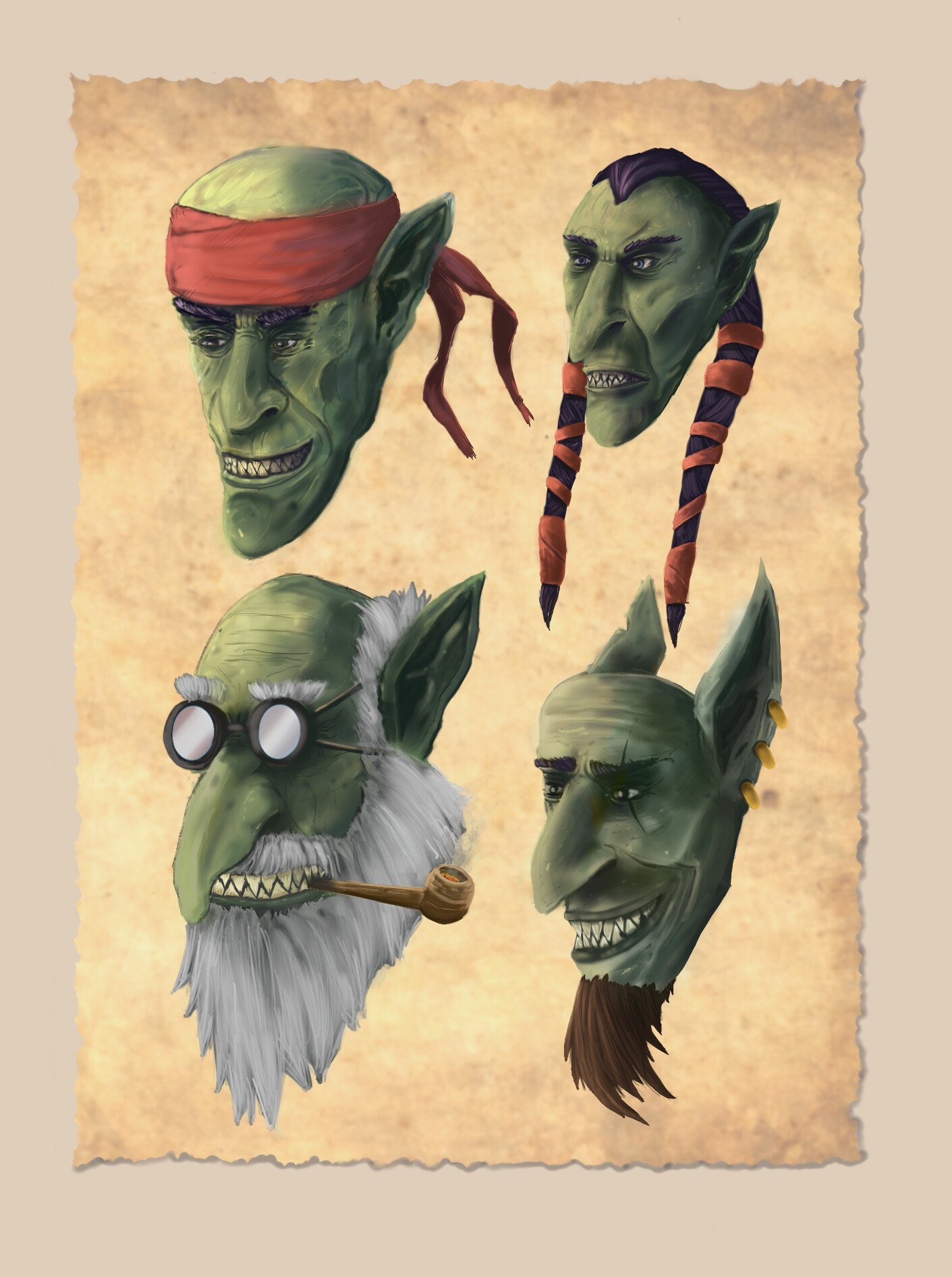 ArtStation - Goblin Head Concept