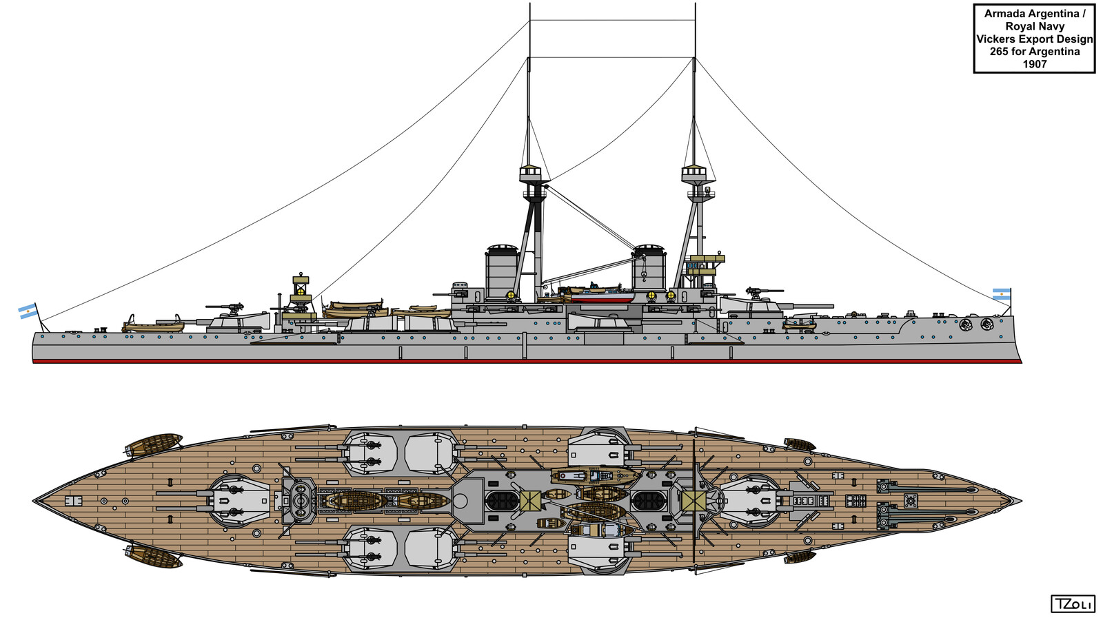 Takács Zoltán - TZoli - Vickers Export Design 265 for Argentina