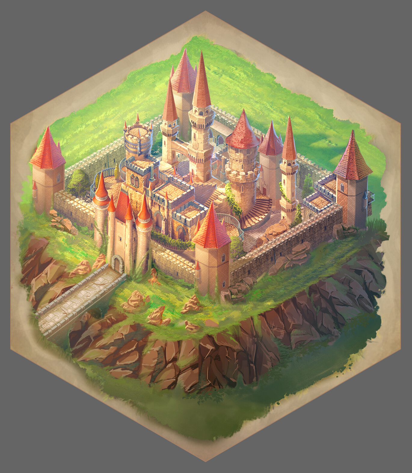 ArtStation - Medieval_Castle