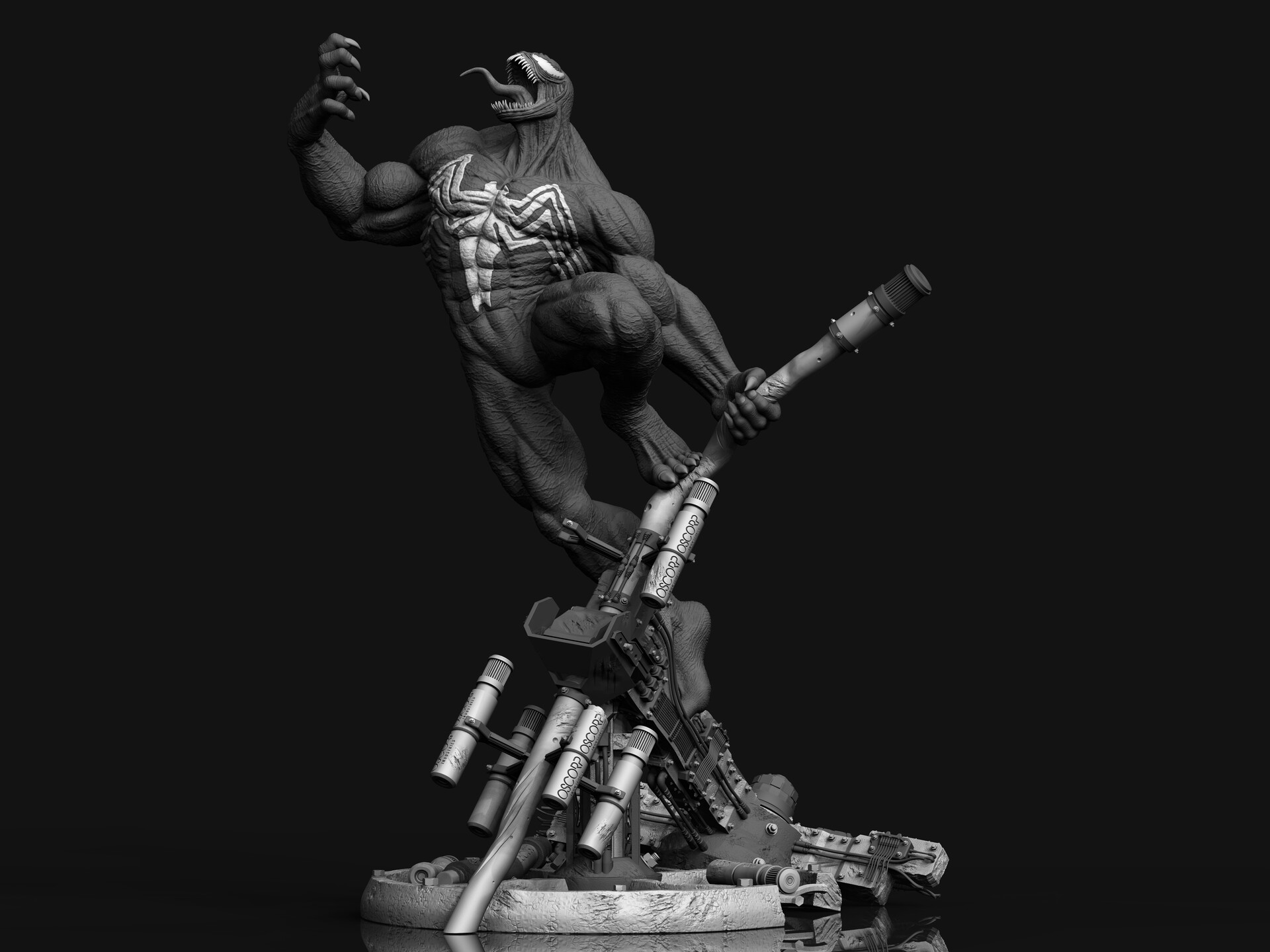 ArtStation - Venom fan art, small exercise