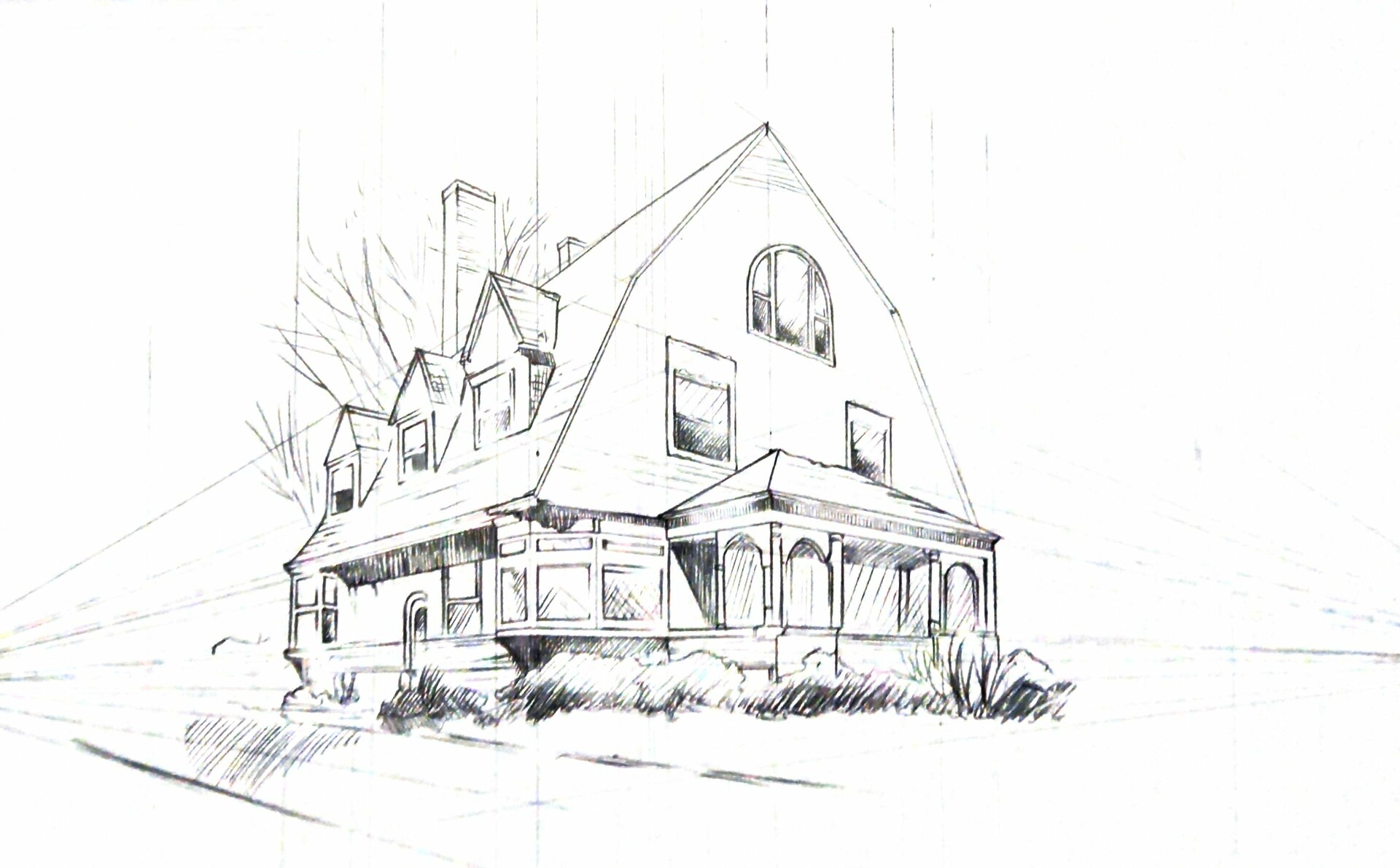 ArtStation - Building using Traditional Drawing