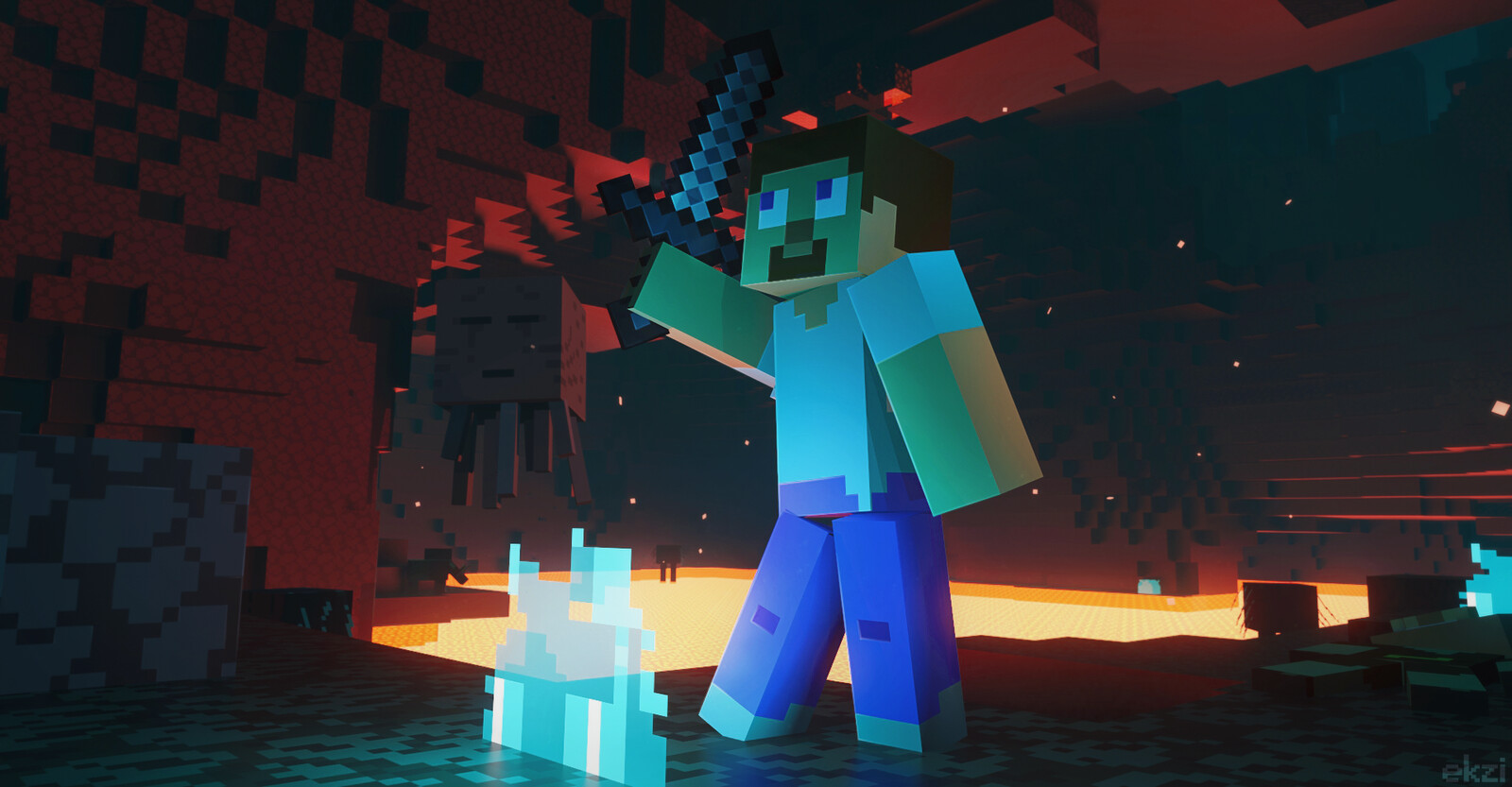 Ilya Vdovyuk - Steve found netherite sword!