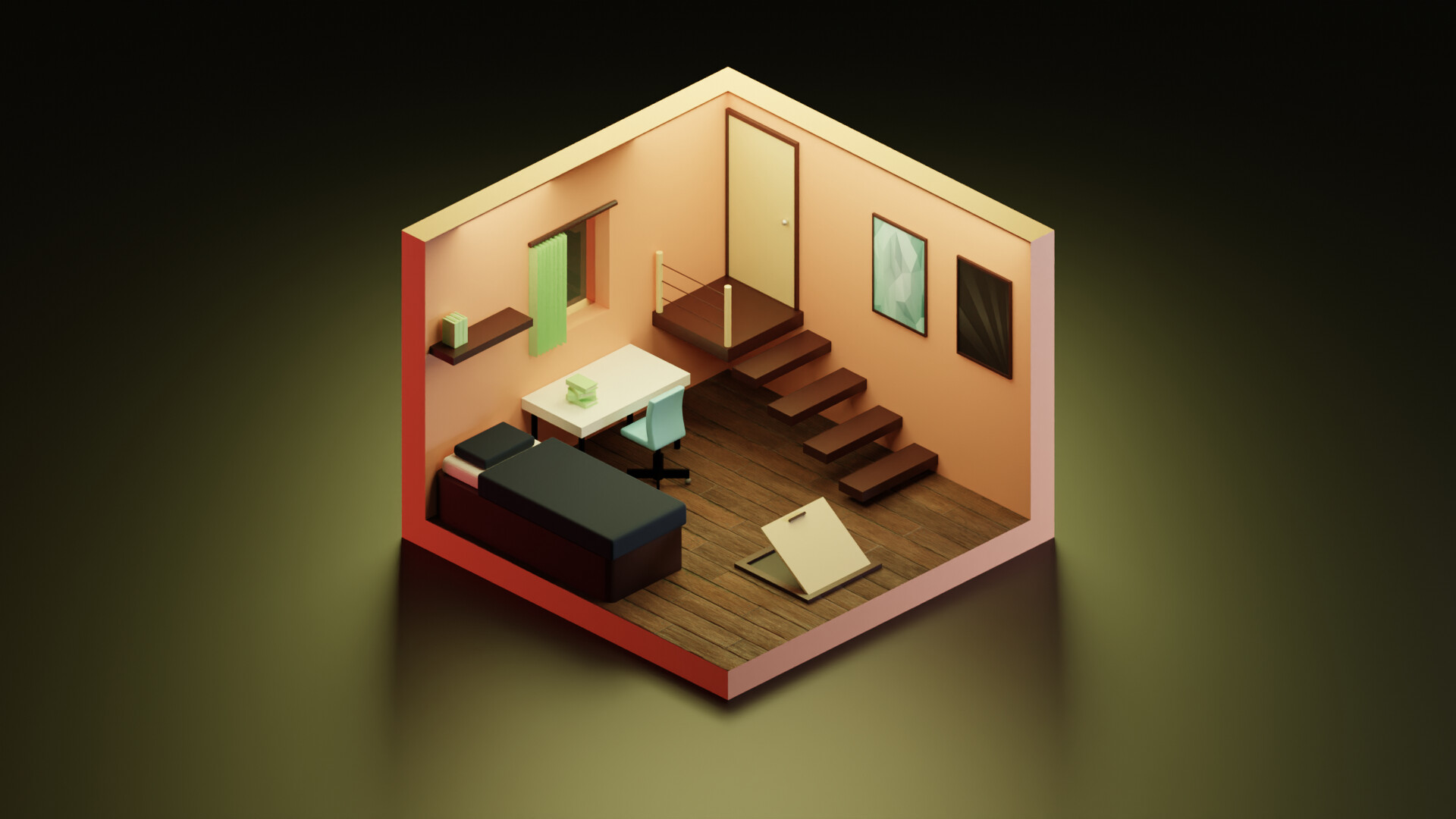 ArtStation - Bedroom Concept 3