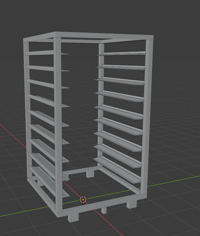 ArtStation - Cafeteria tray cart