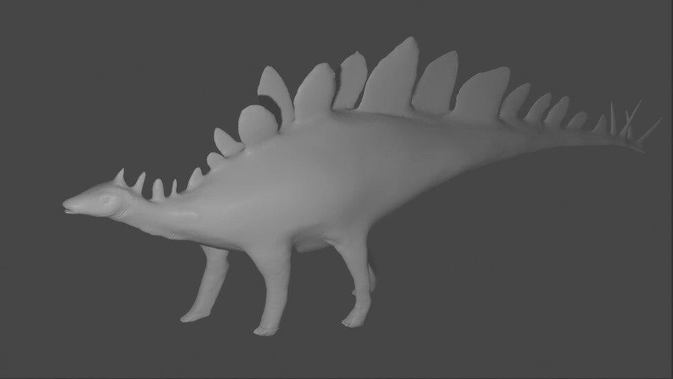 ArtStation - Stegosaurus Model