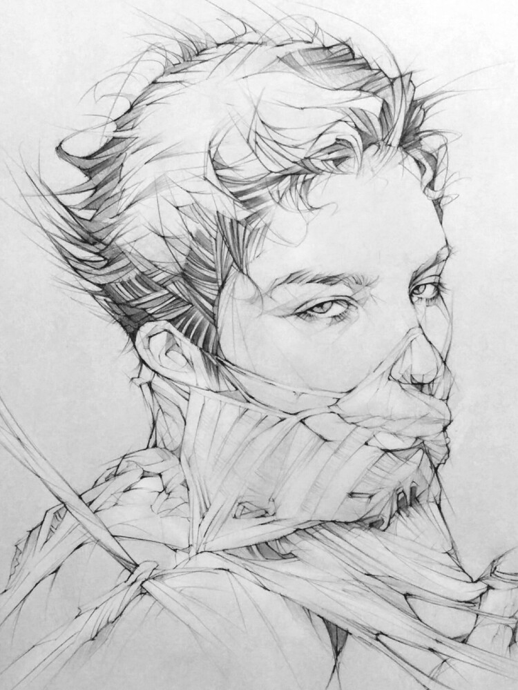 ArtStation - pencil drawing portrait Toh-Yasu藤保 #107