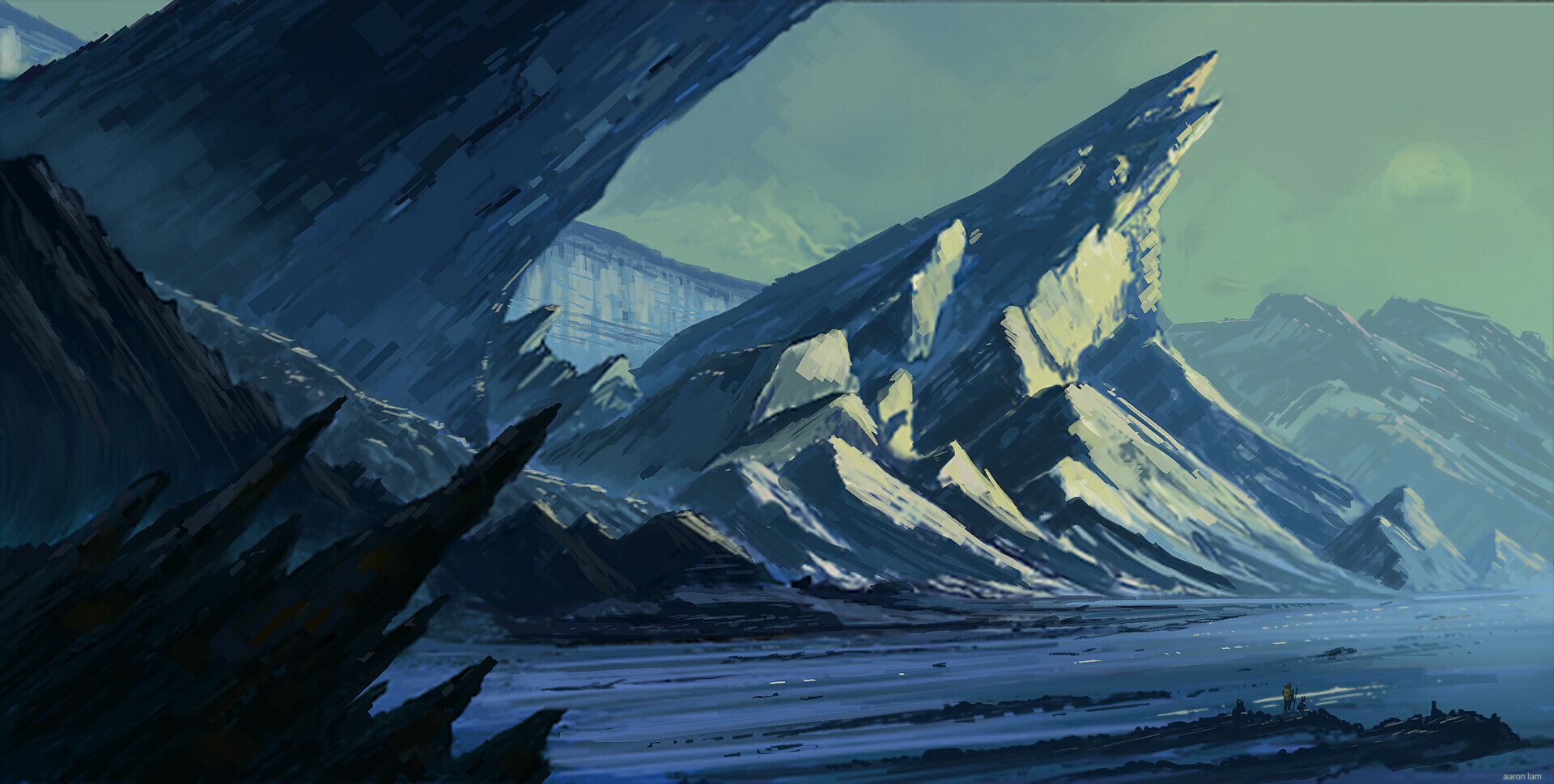 ArtStation - Snow Tundra Sketch