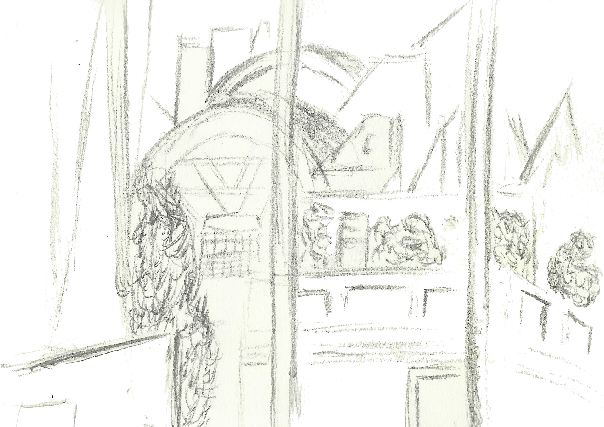 Ola Meghoma - Burial sculpture (plus other miscellaneous sketches)