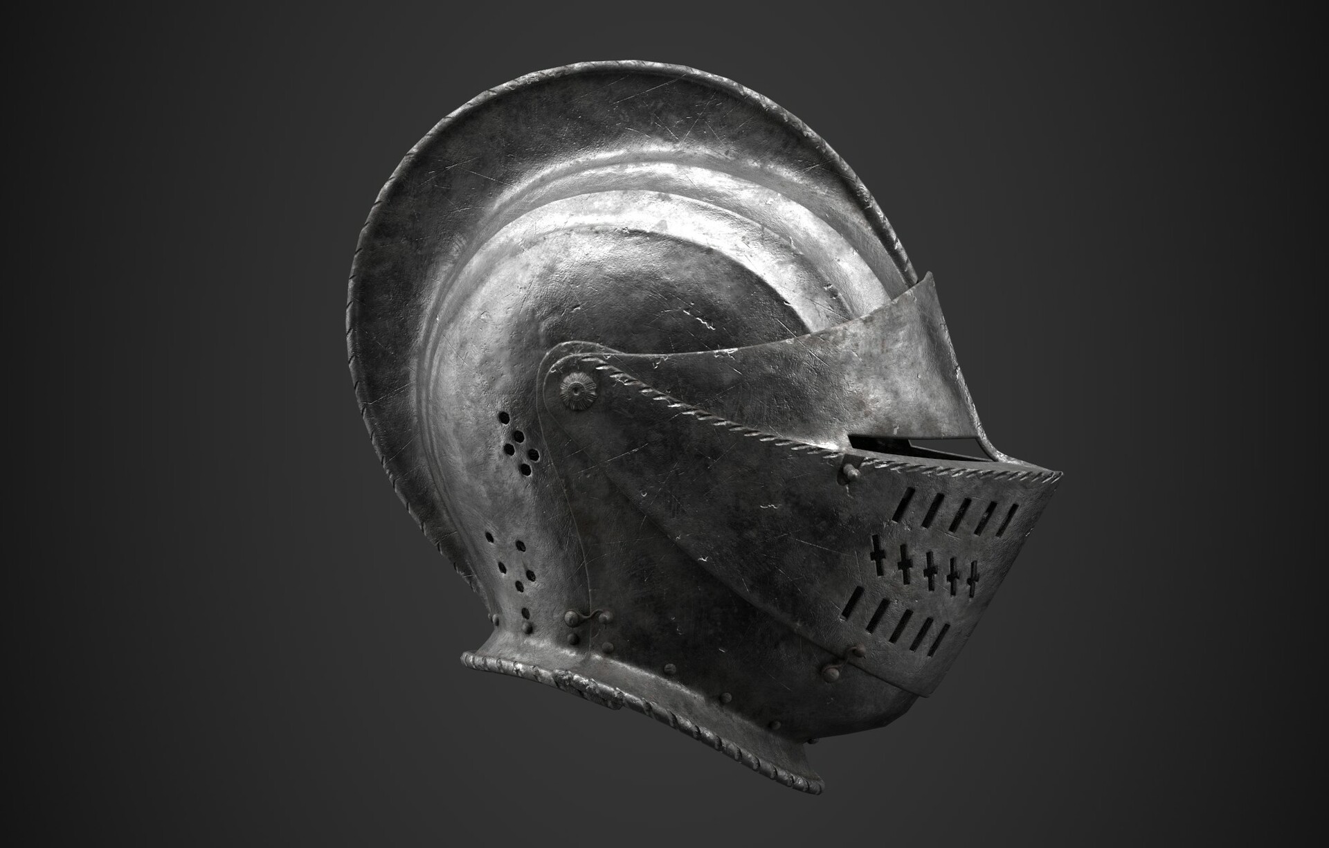 ArtStation - Medieval Close Helmet
