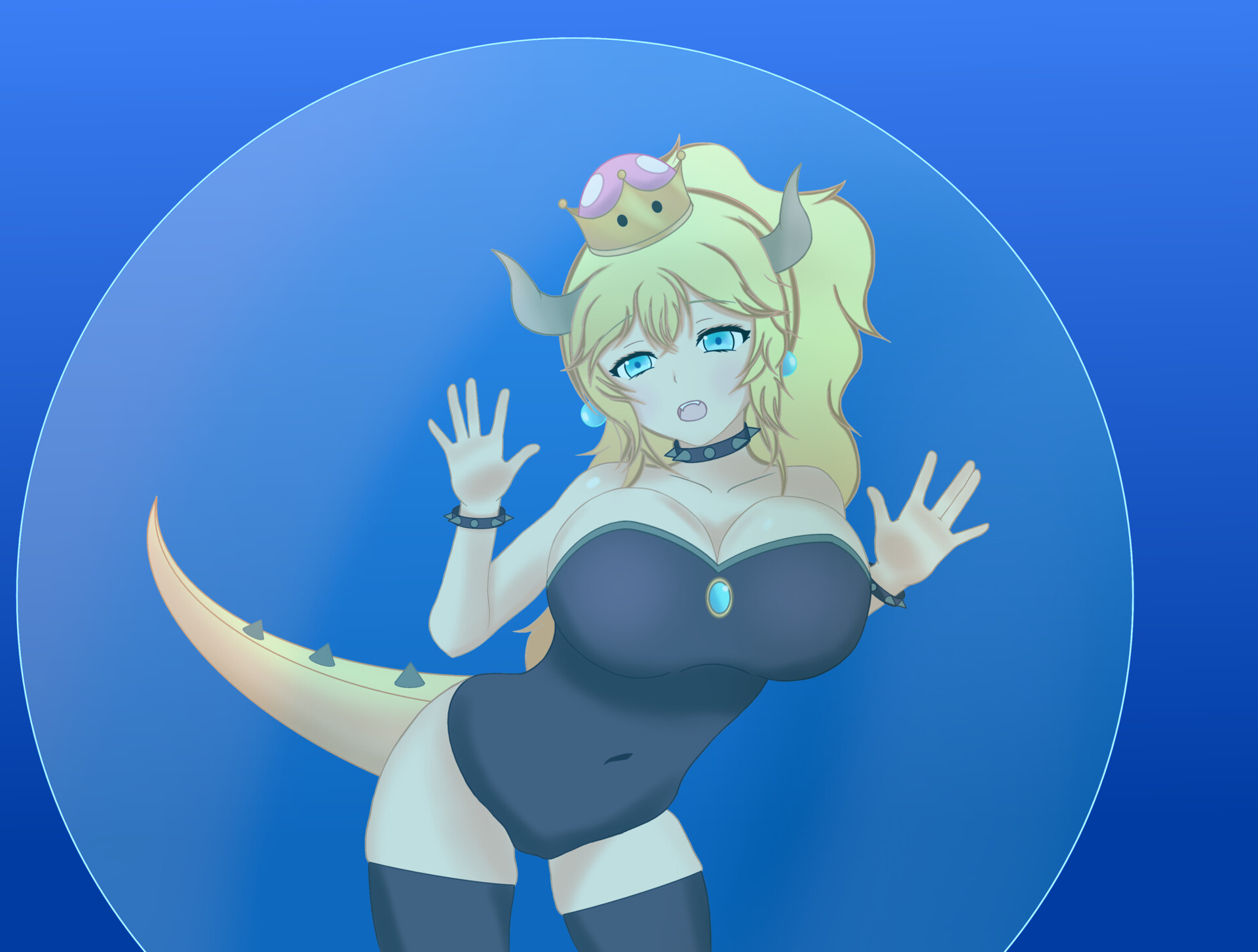 ArtStation - Bowsette trap in bubble