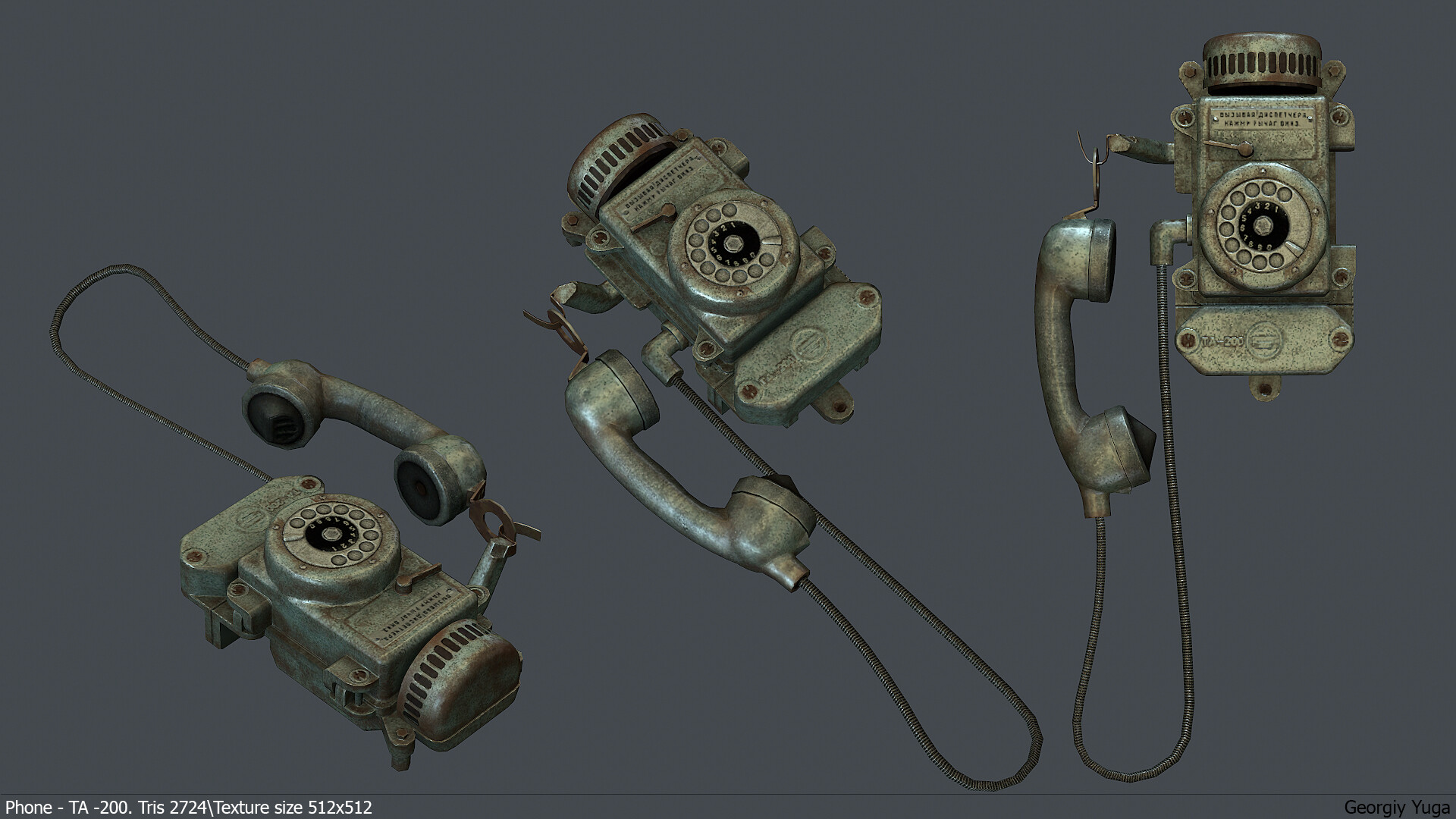 Georgiy Yuga - Phone TA-200 - 3D Model.