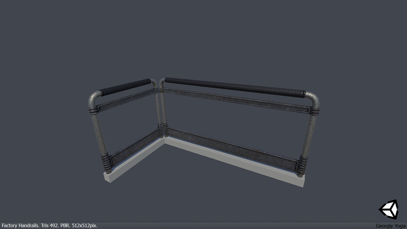 ArtStation - Factory Handrails - 3D Model.