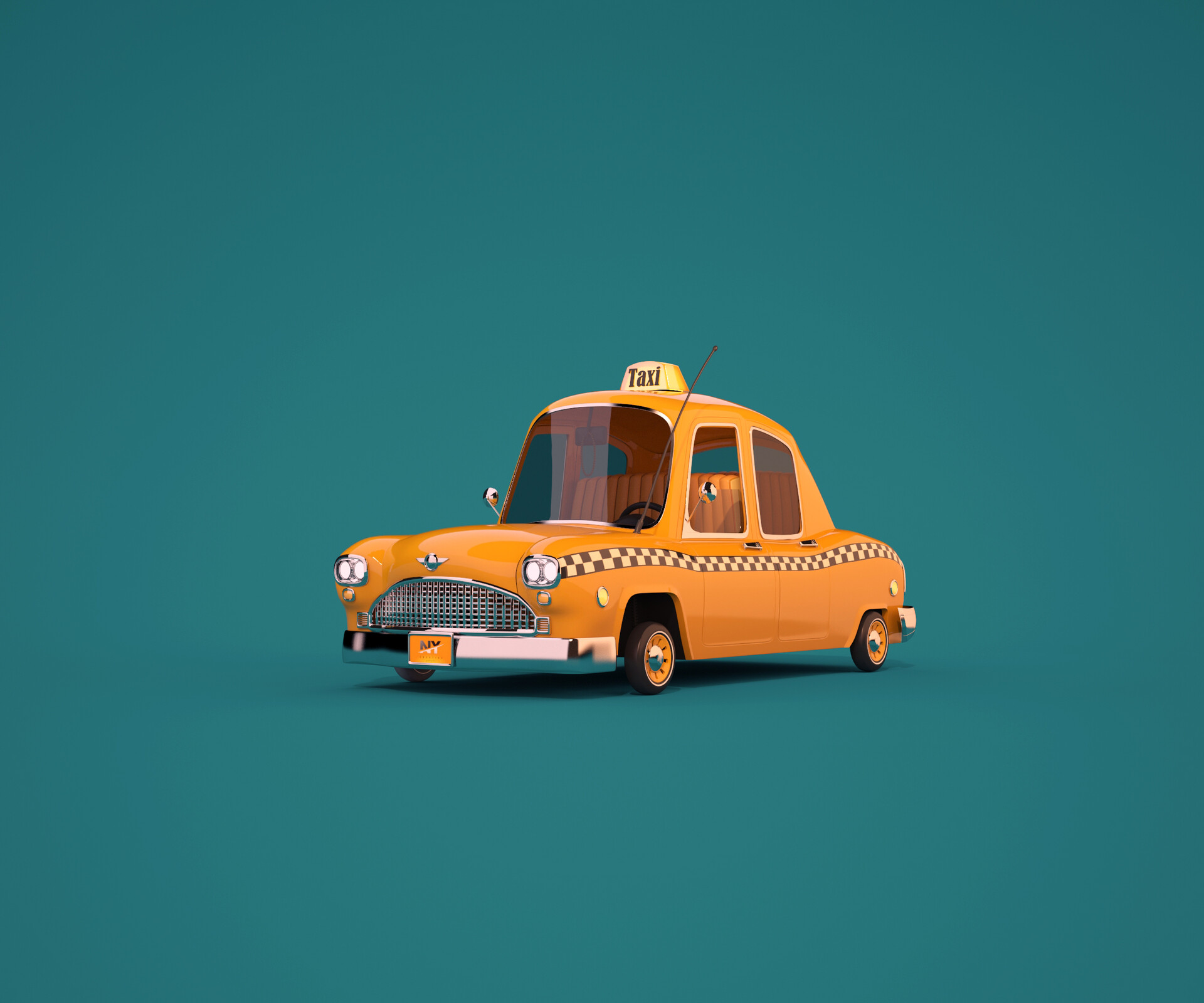 ArtStation - cartoon taxi