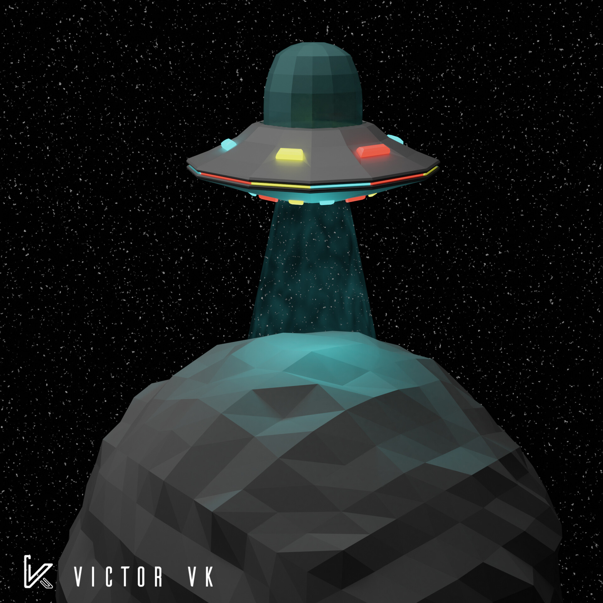 ArtStation - Ufo In the space