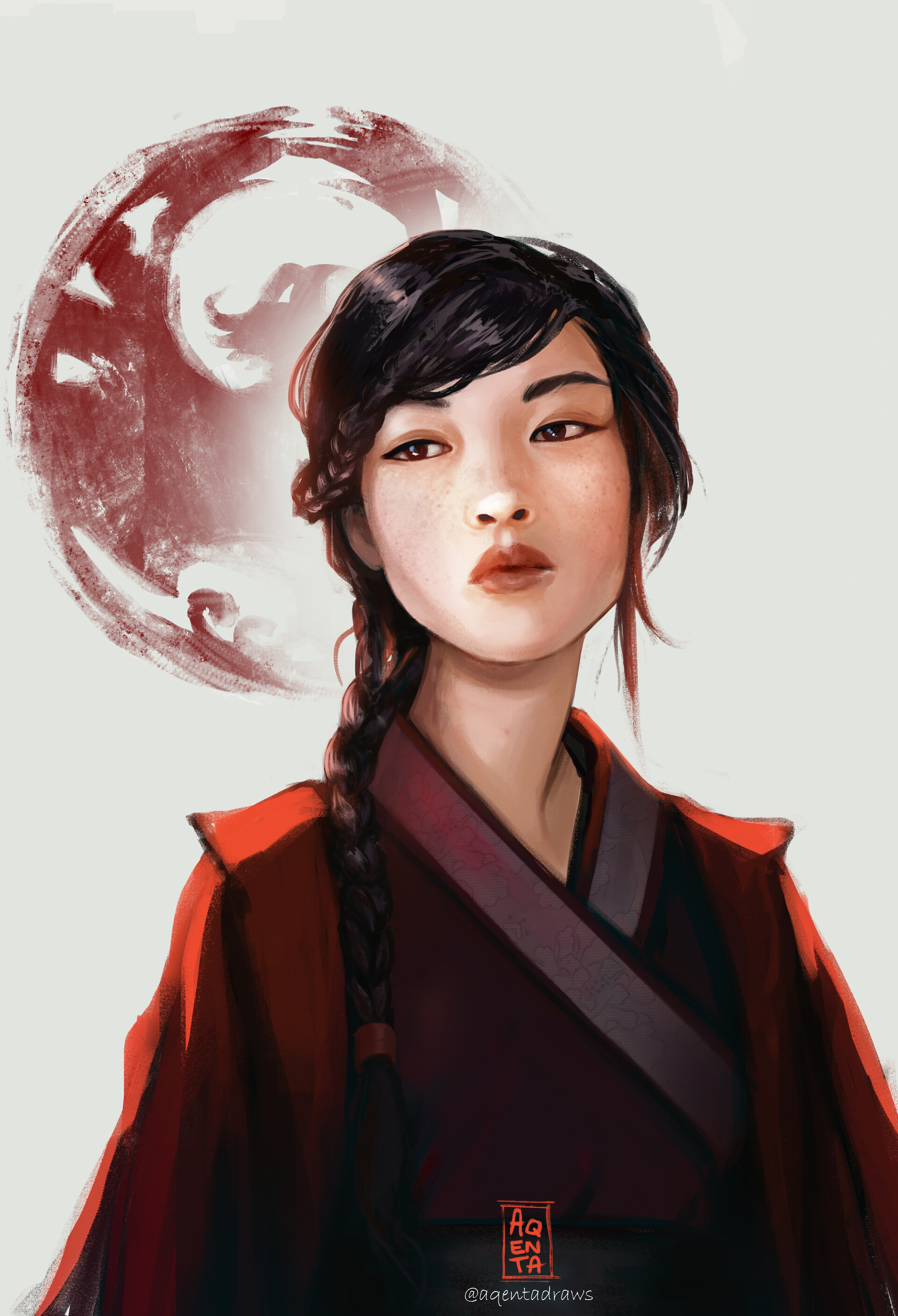 ArtStation - Isawa Shiori, Phoenix Shugenja