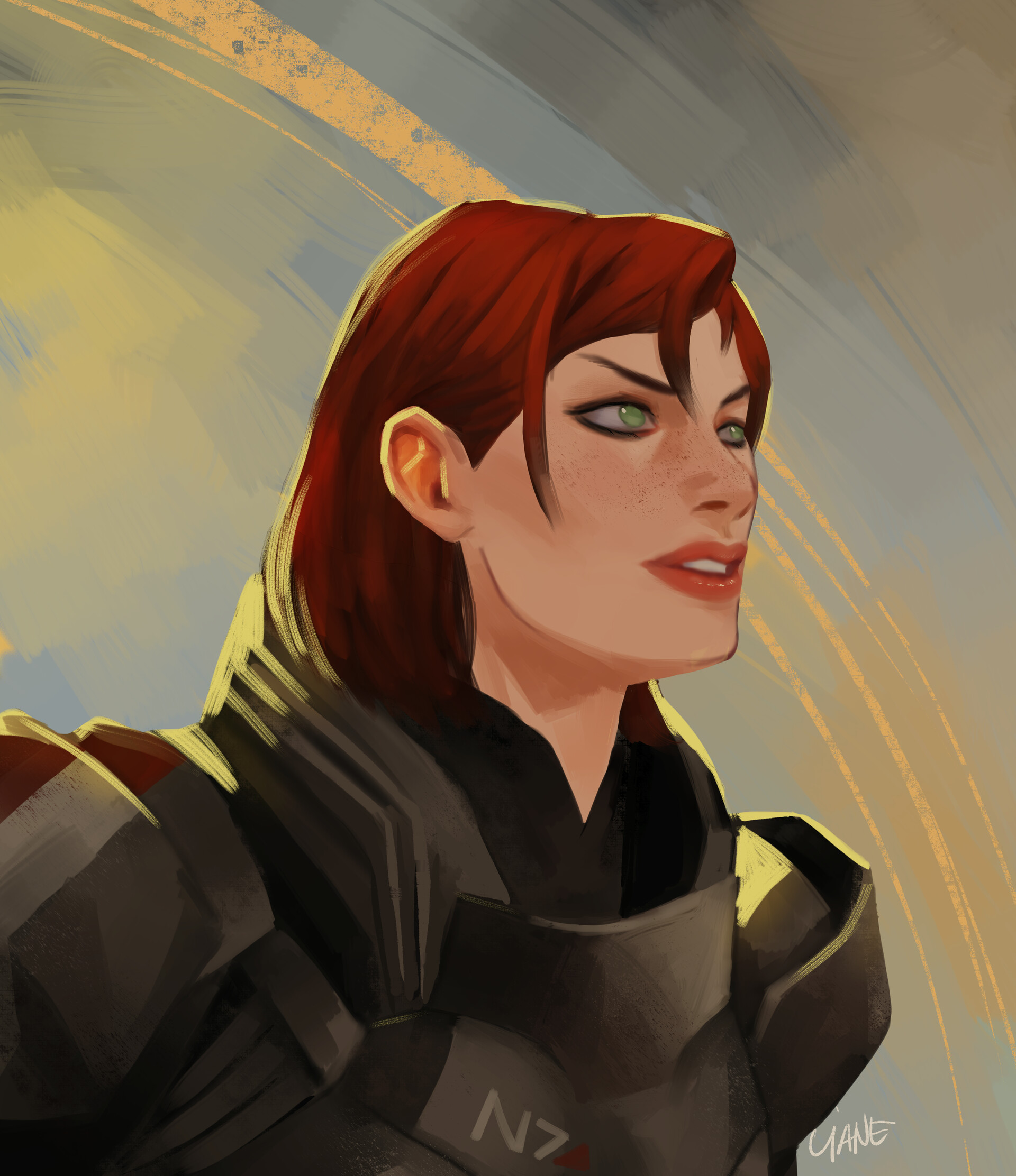 ArtStation - Commander Shepard Fanart