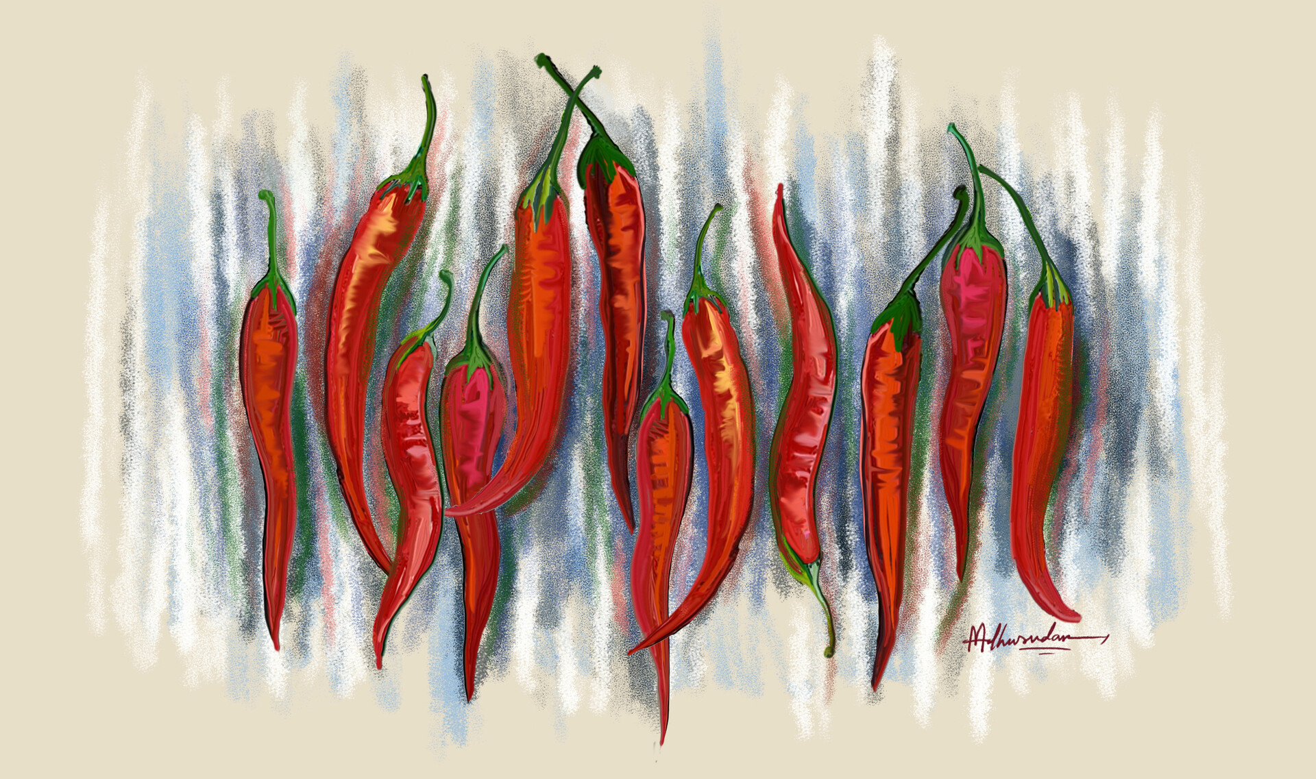 ArtStation - Red Chili Painting