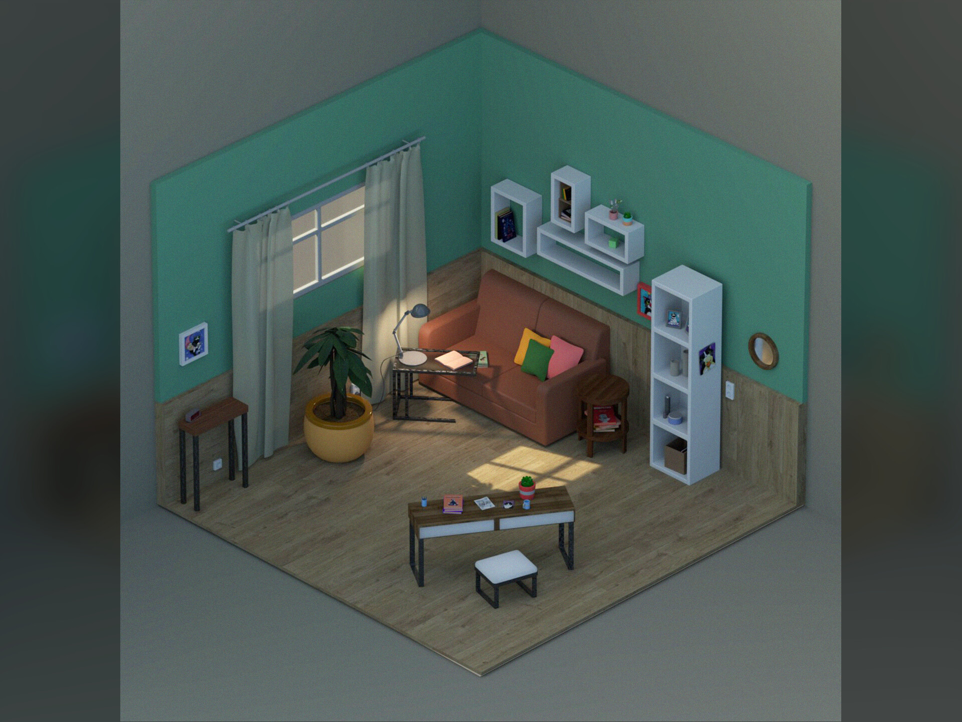 ArtStation - Stylized Living Room