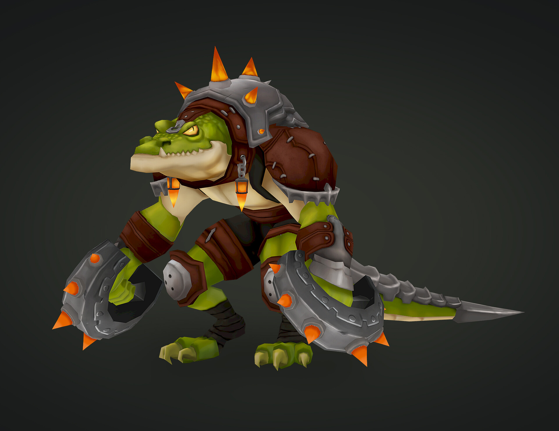 ArtStation - crocodile monster character