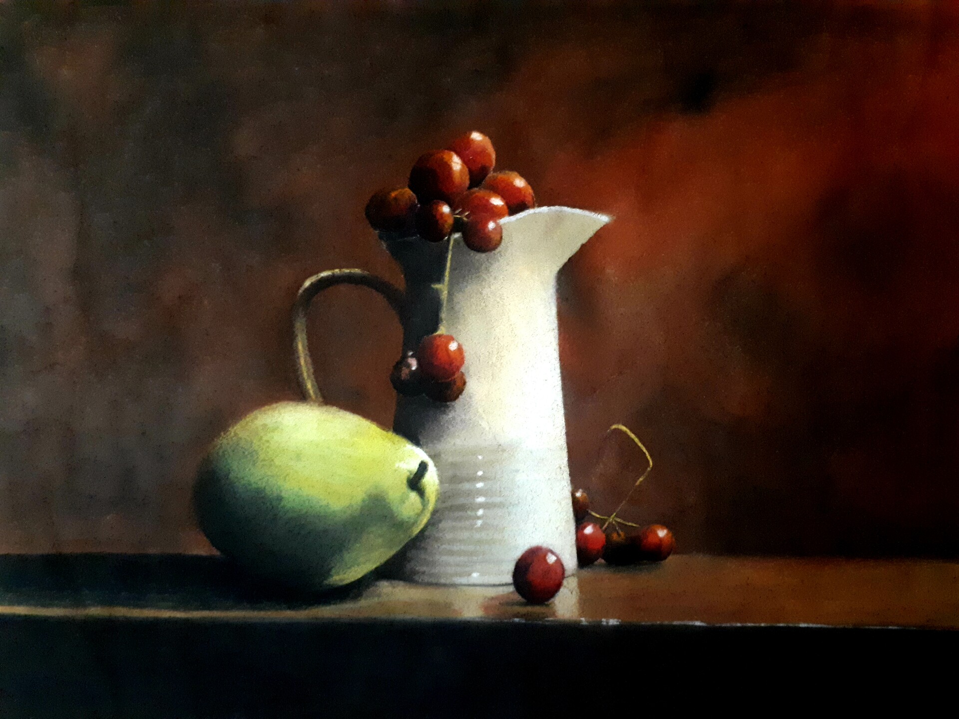 ArtStation - Still-life (soft pastel)