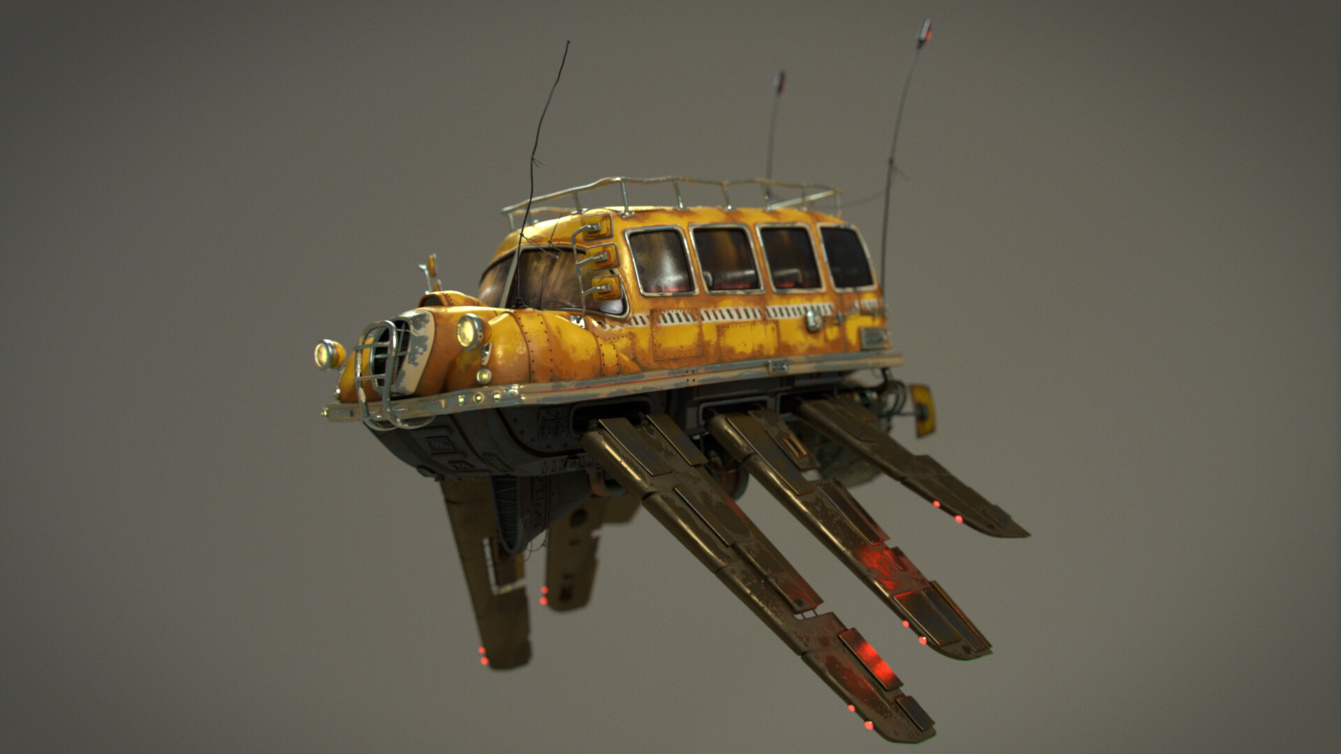 ArtStation - Flying Bus