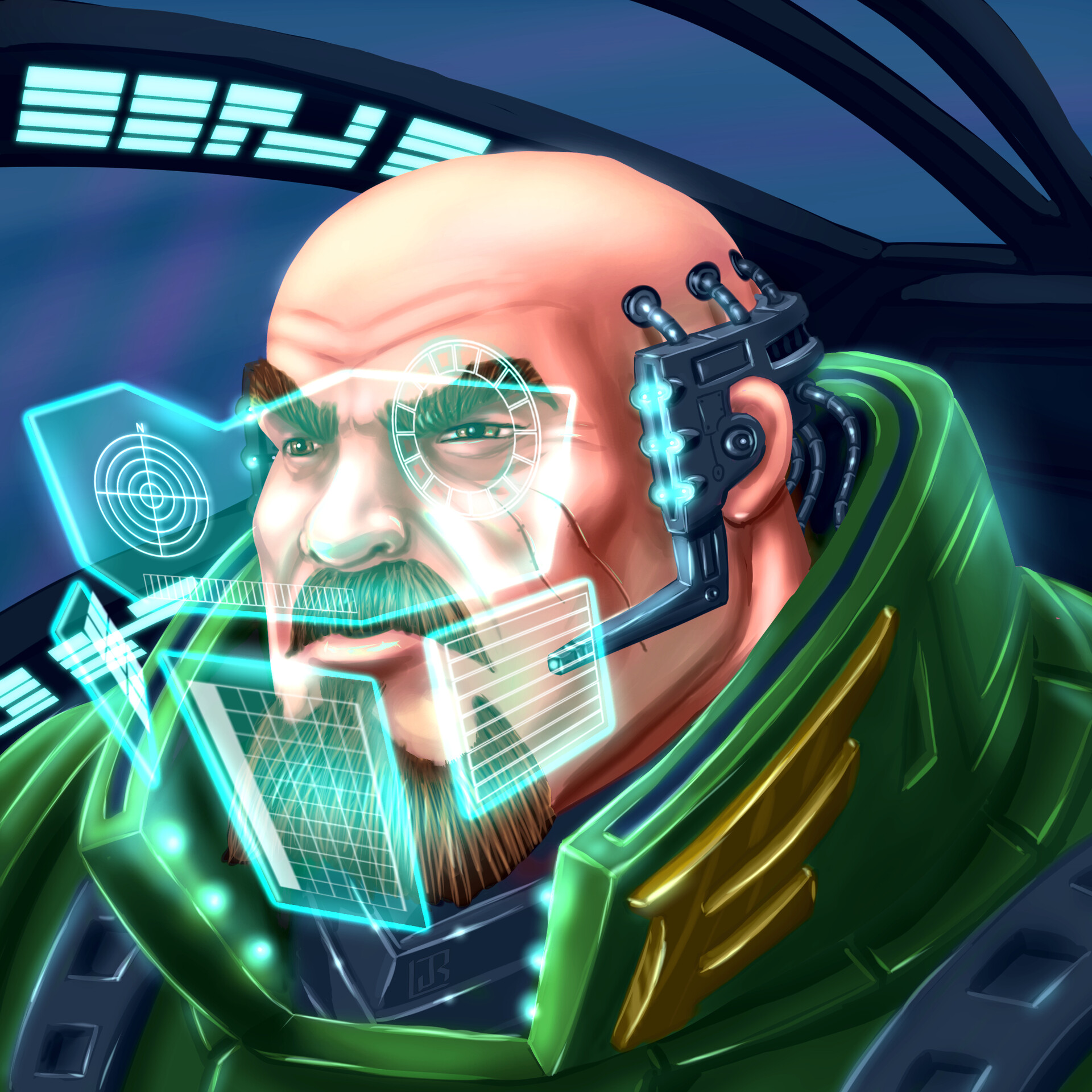 Lazaro Ruiz - Cyberpunk Pilot