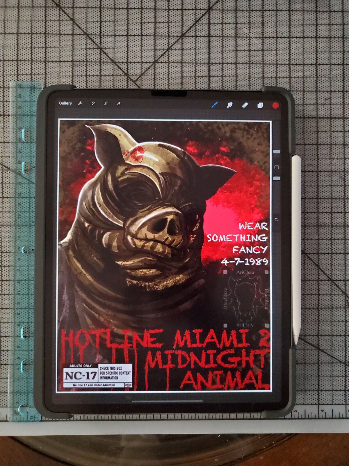 Ari Blueblaze - Midnight Animal fanart poster