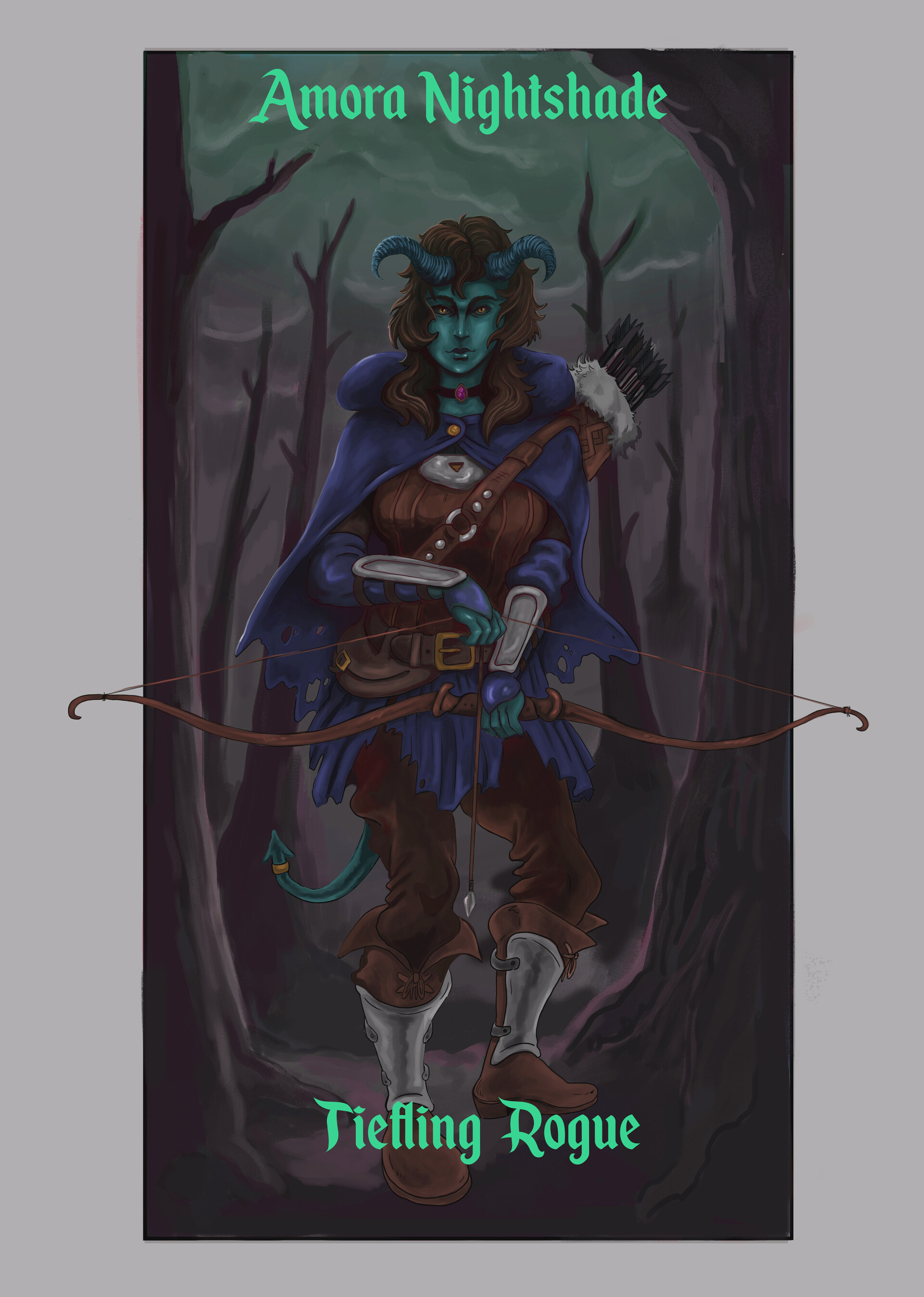 ArtStation - Female Tiefling Rogue