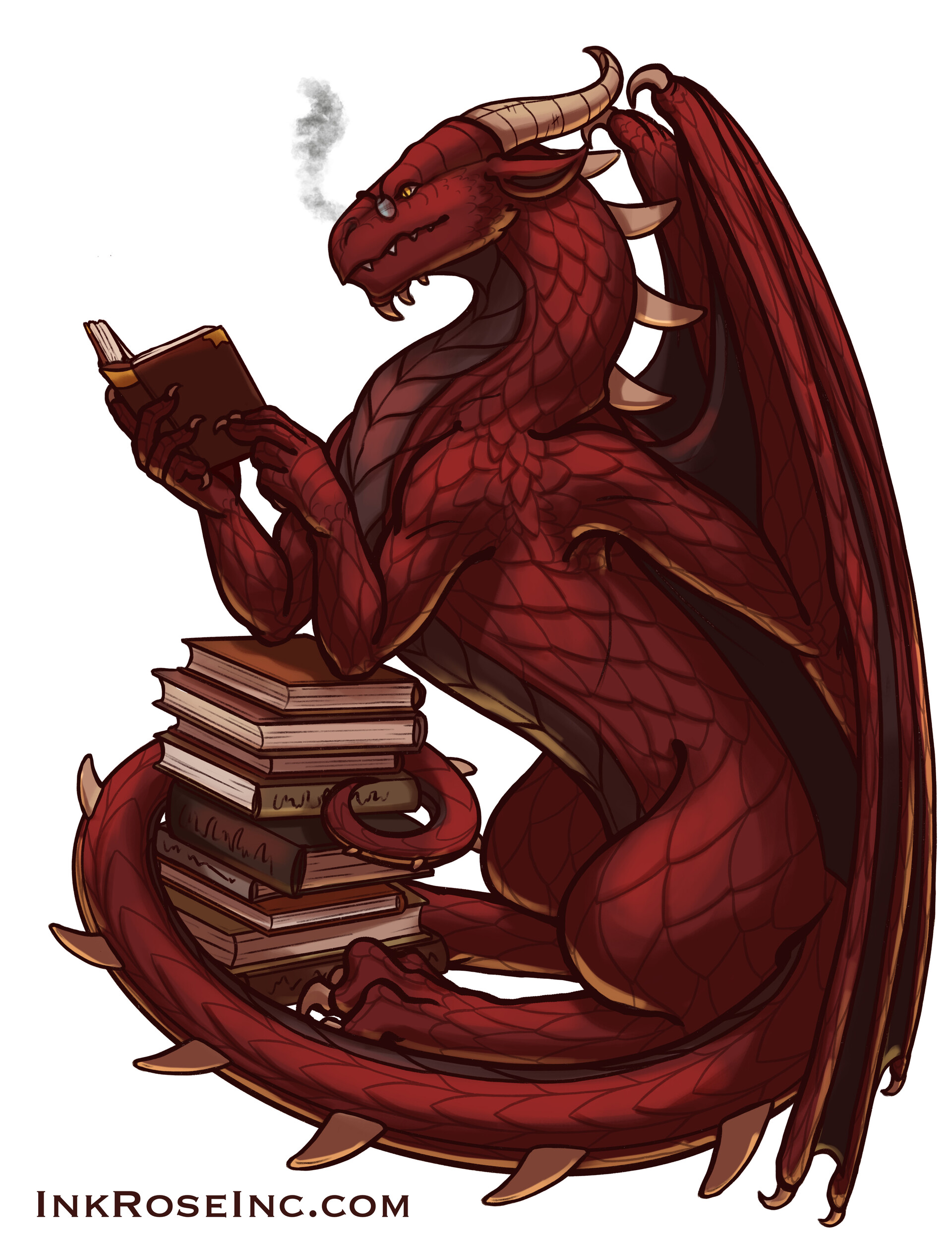 ArtStation - Bookstore Dragon