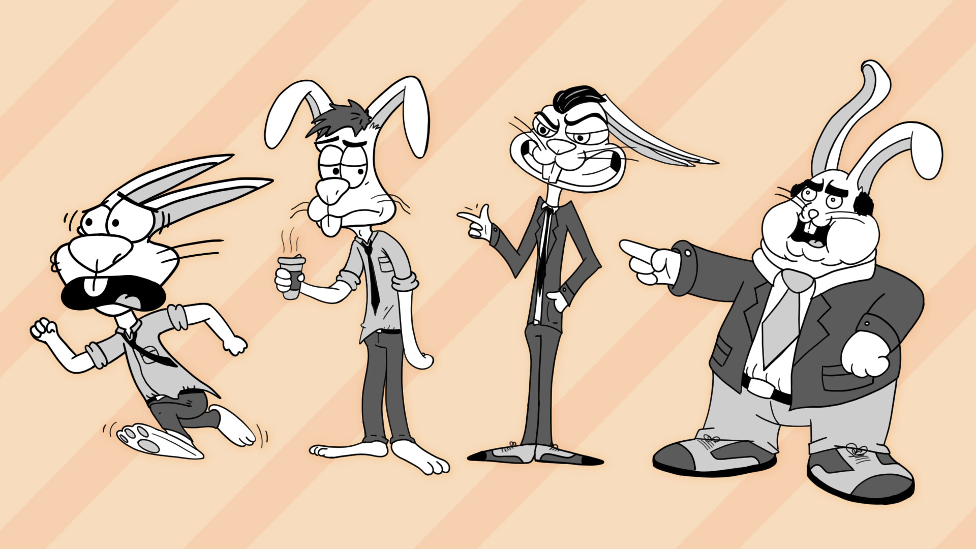 ArtStation - Character Concept Exploration - Workplace Rabbit