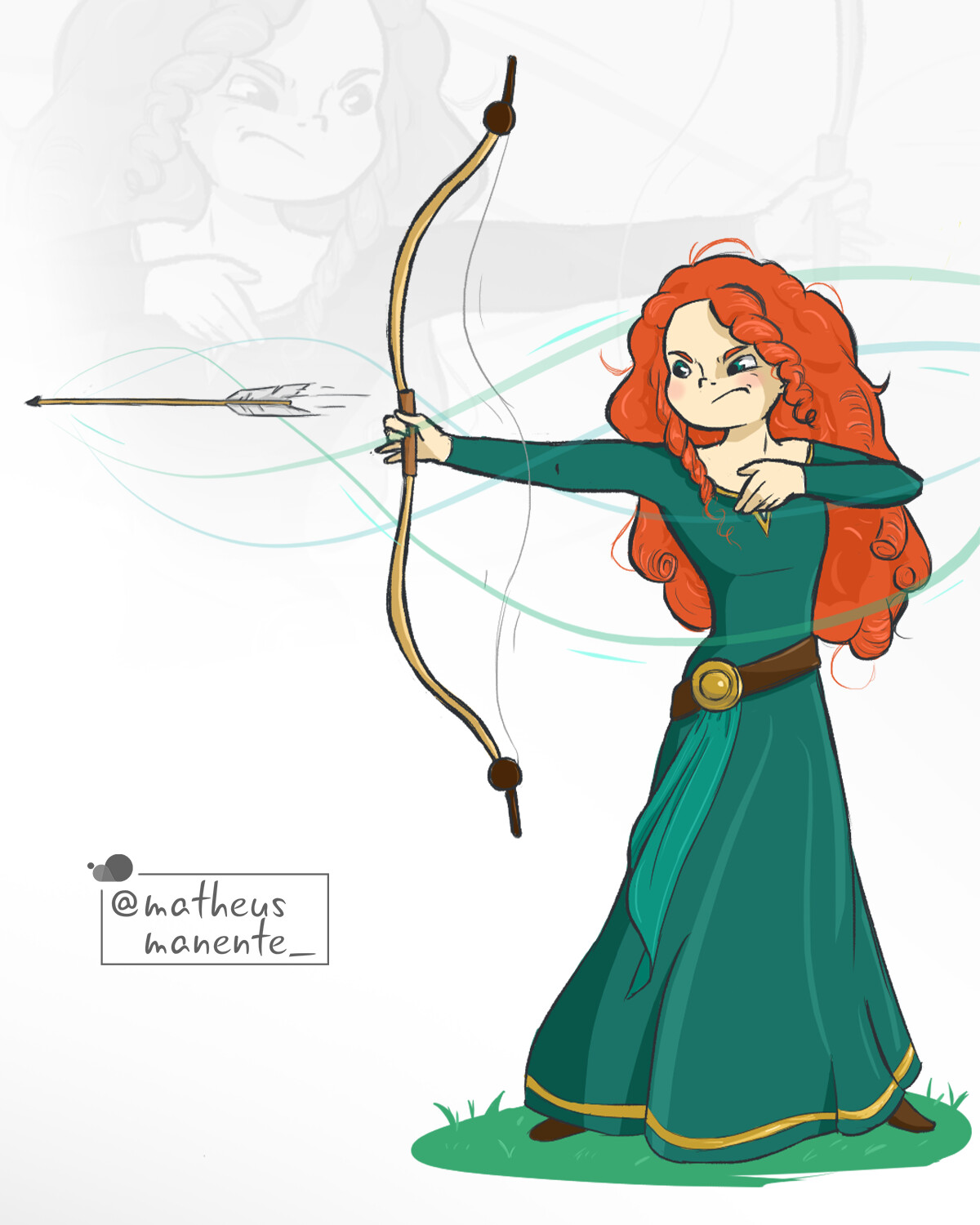 Matheus Manente - FANART Merida - Valente (Brave)