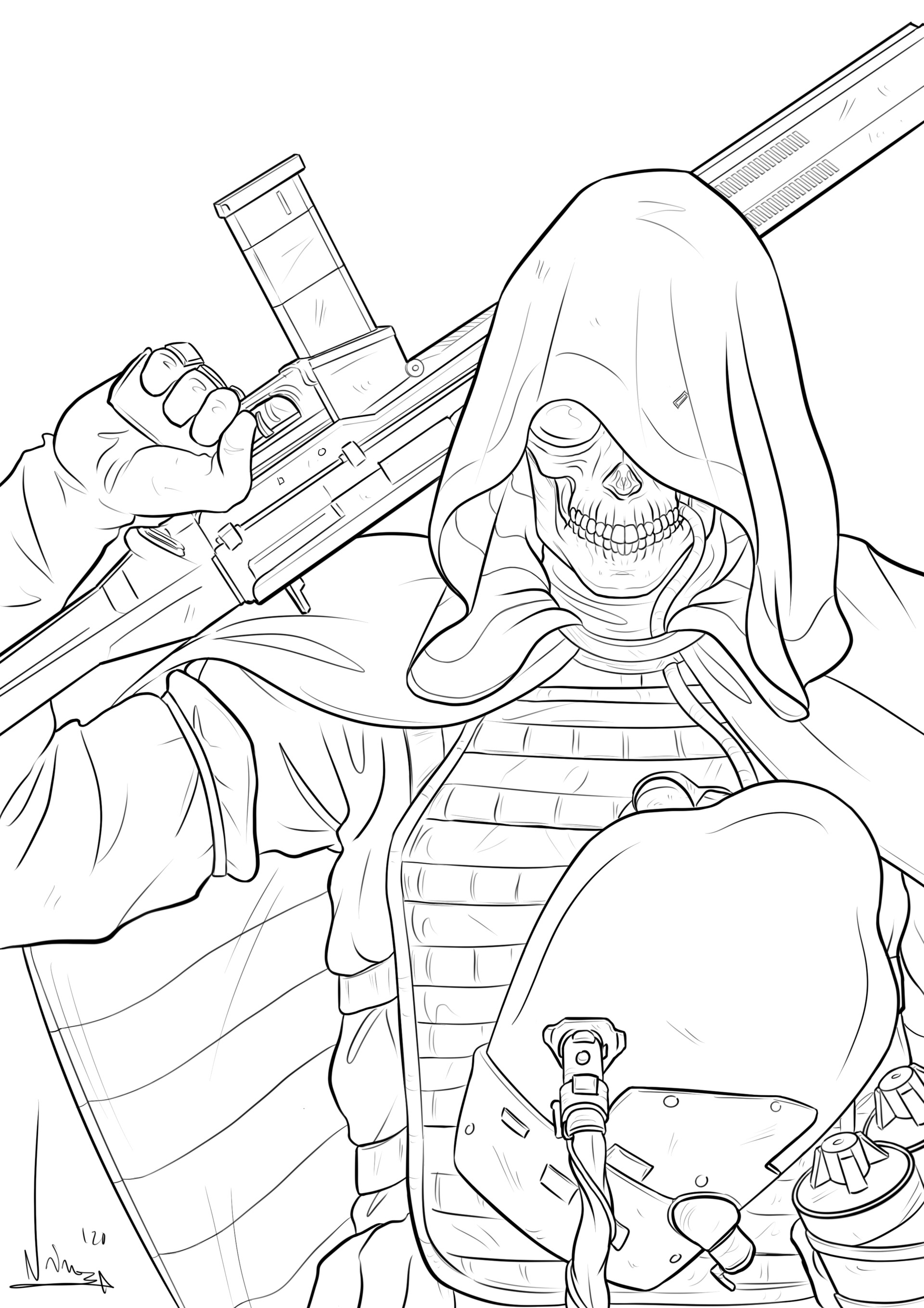 death stranding coloring pages