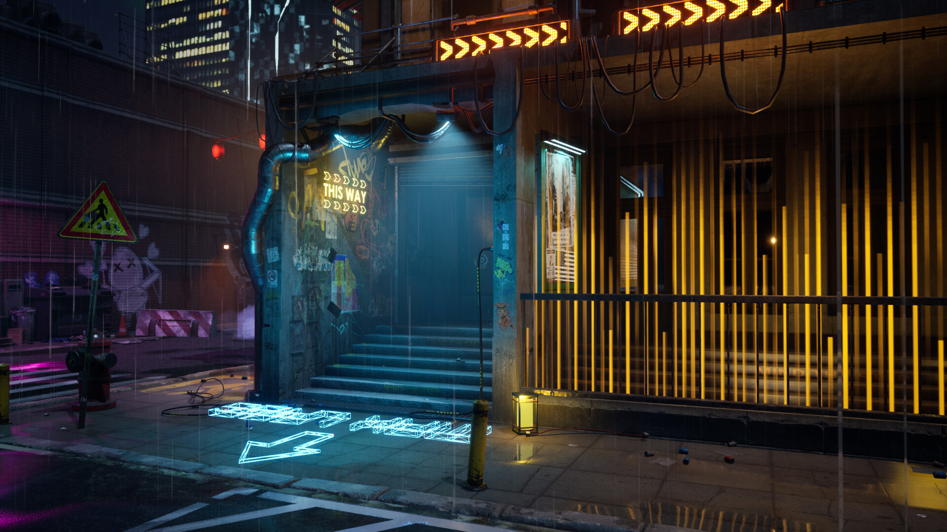 ArtStation - Cyberpunk Streets Test
