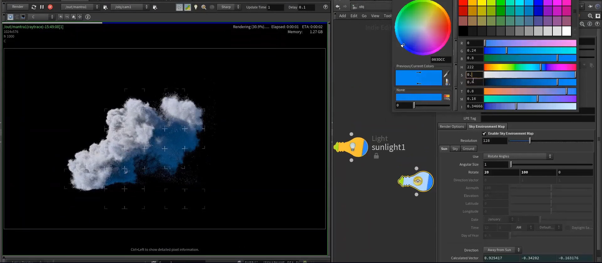 VFX Grace - Houdini Tutorial - Realistic Dynamic Clouds