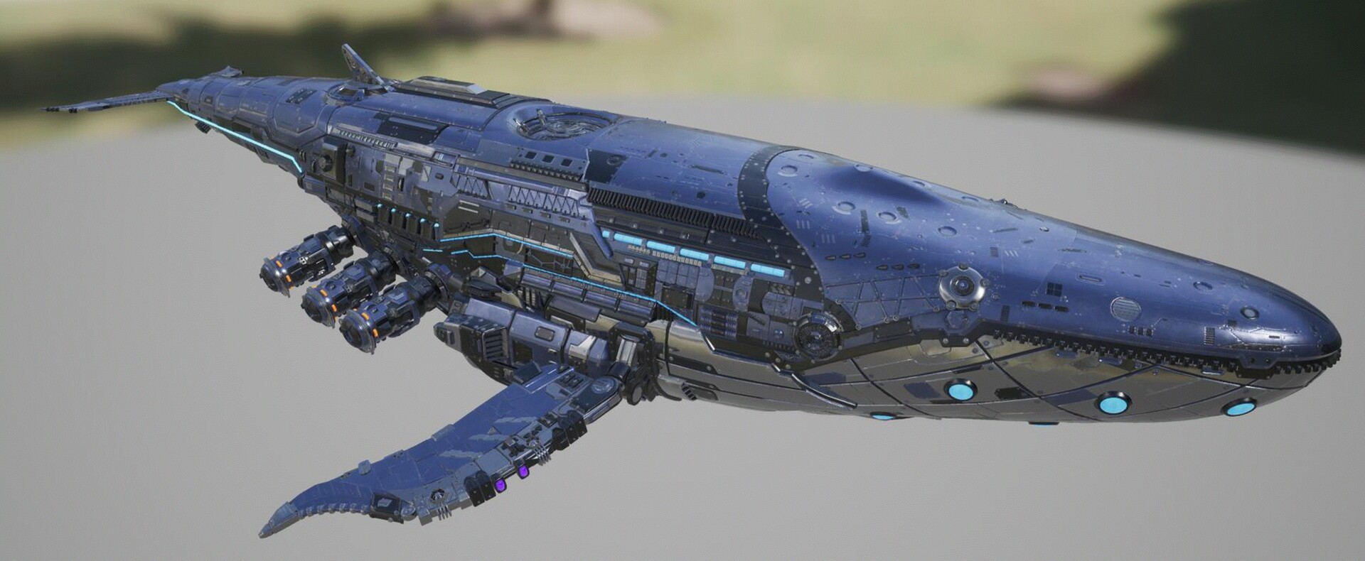 ArtStation - Cyber Blue Whale