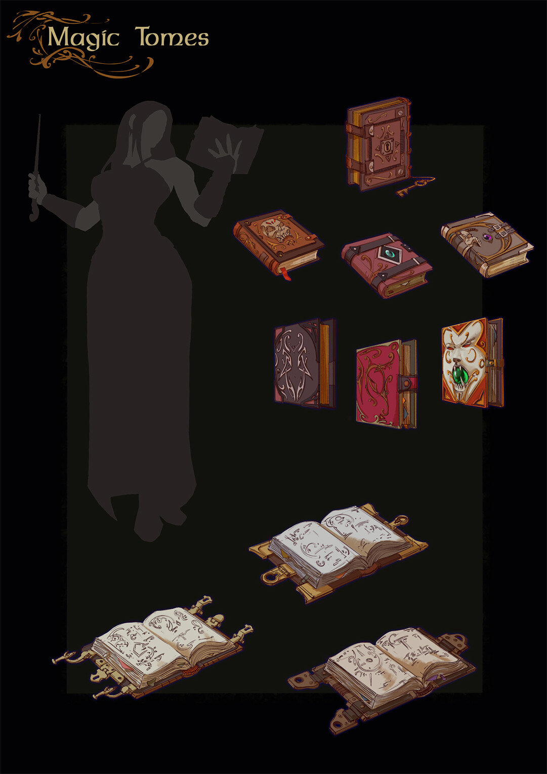 ArtStation - Magic tomes