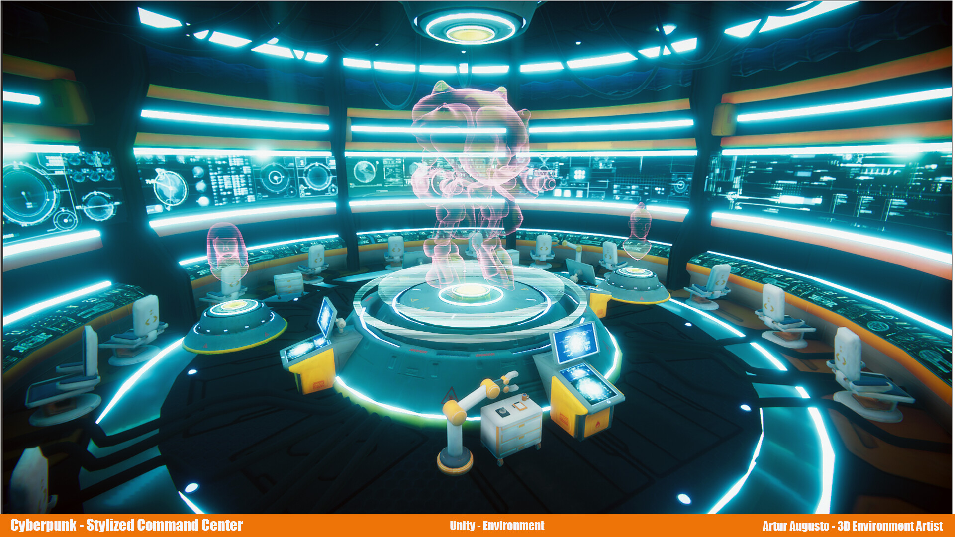 ArtStation - Cyberpunk - Command Center
