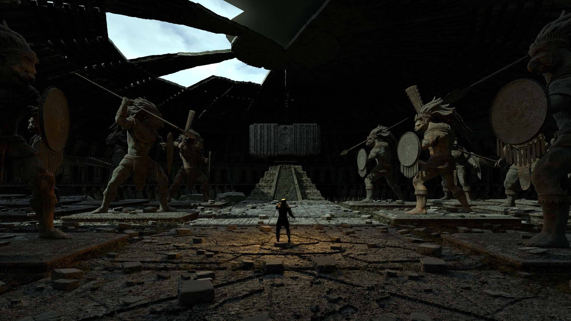 Chris Myers - Aztec Temple: alternate view