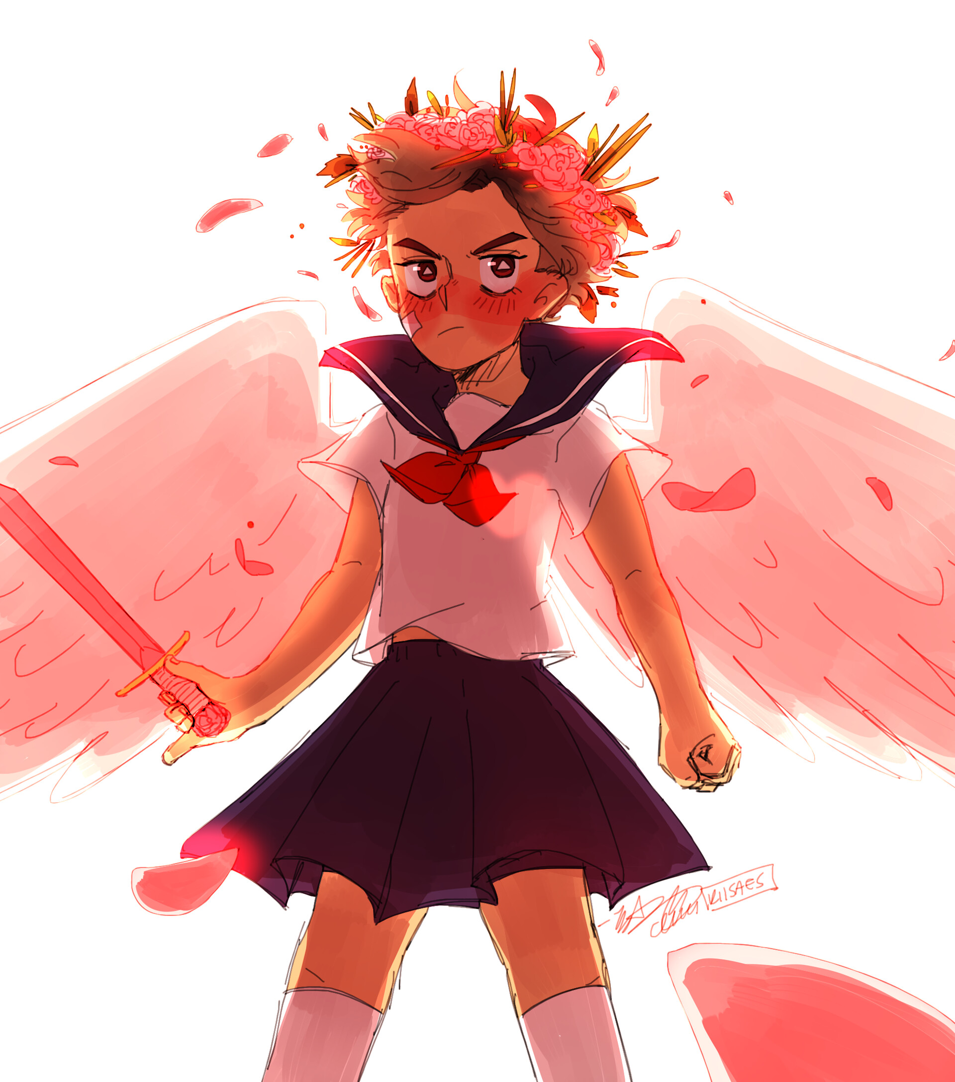 ArtStation - rose angel