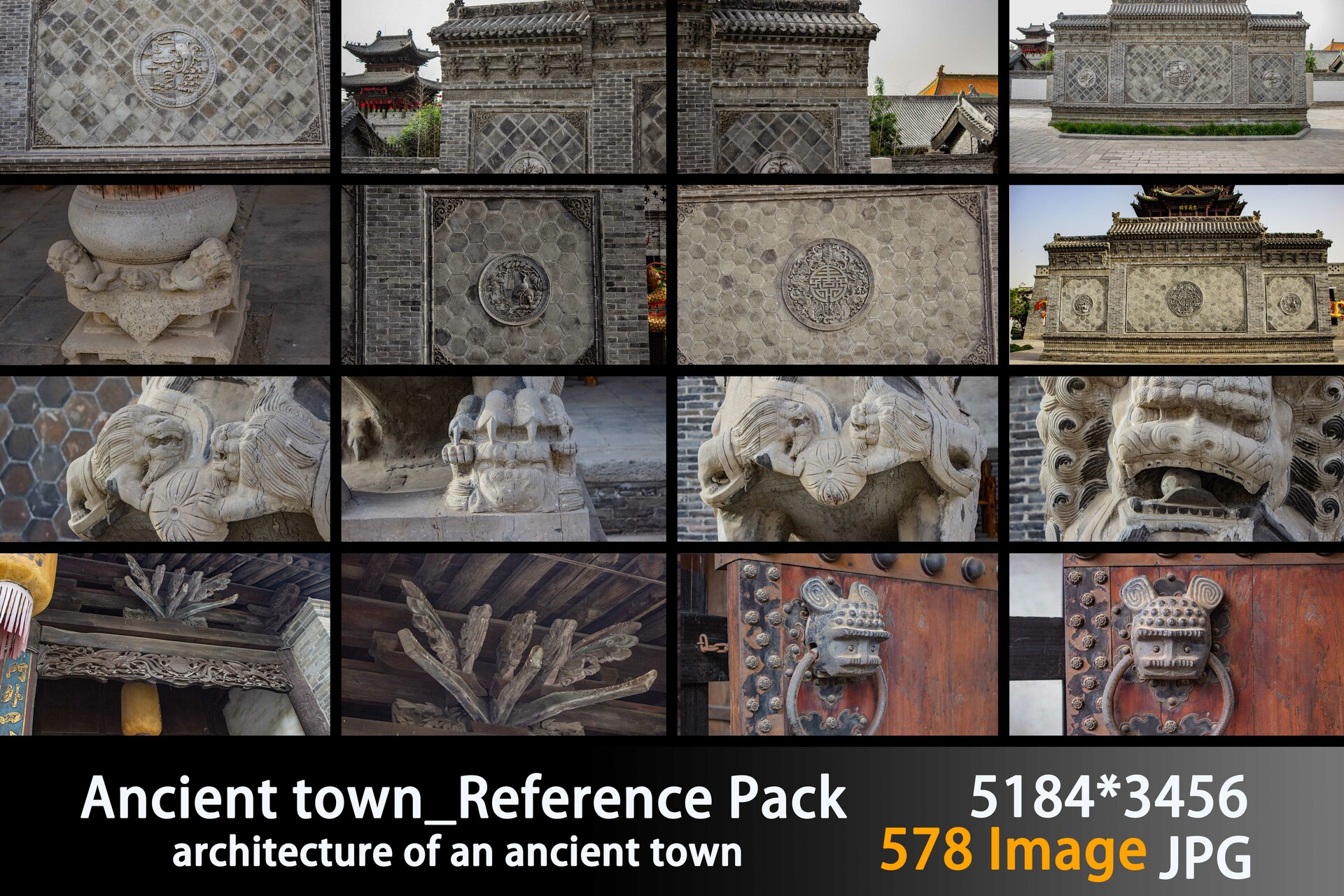 pig jio - Ancient town_Reference Pack