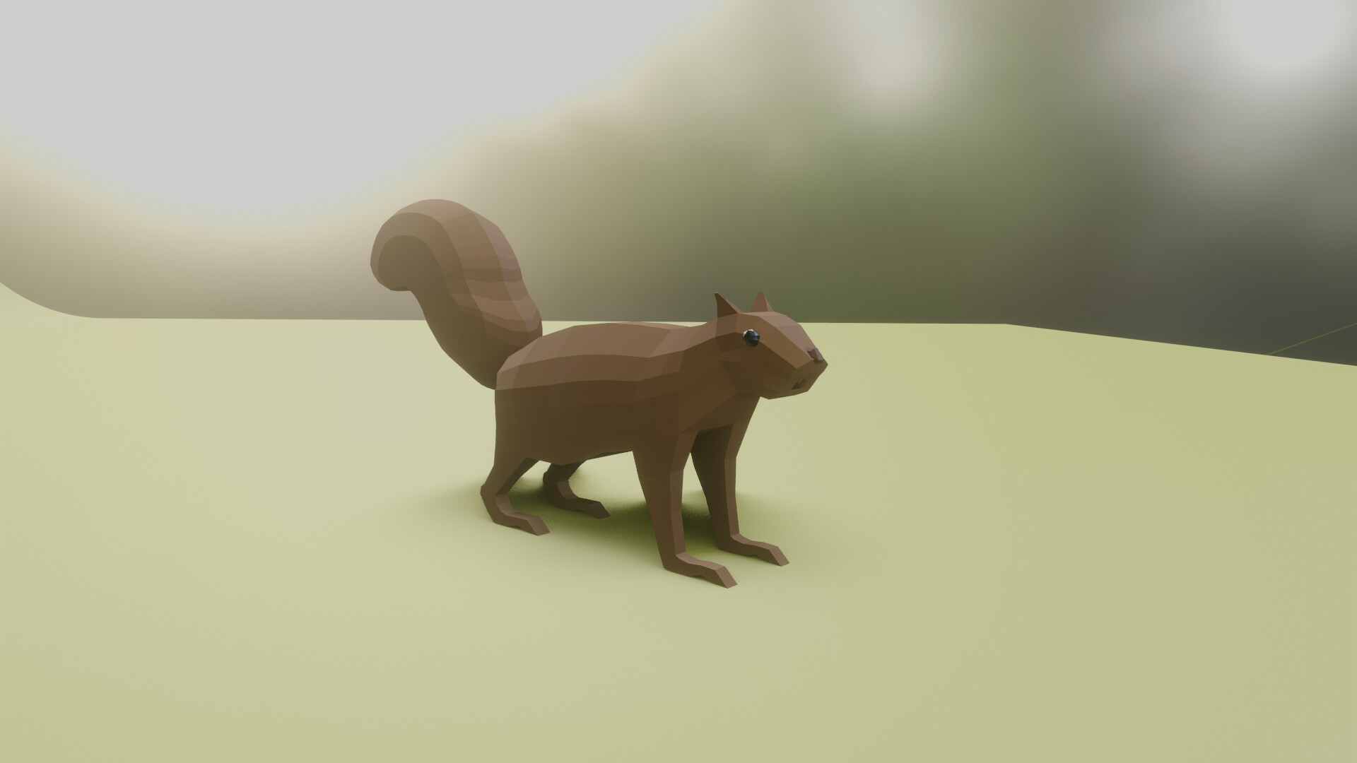 ArtStation - Squirrel : Animal 3D : Low Poly Series