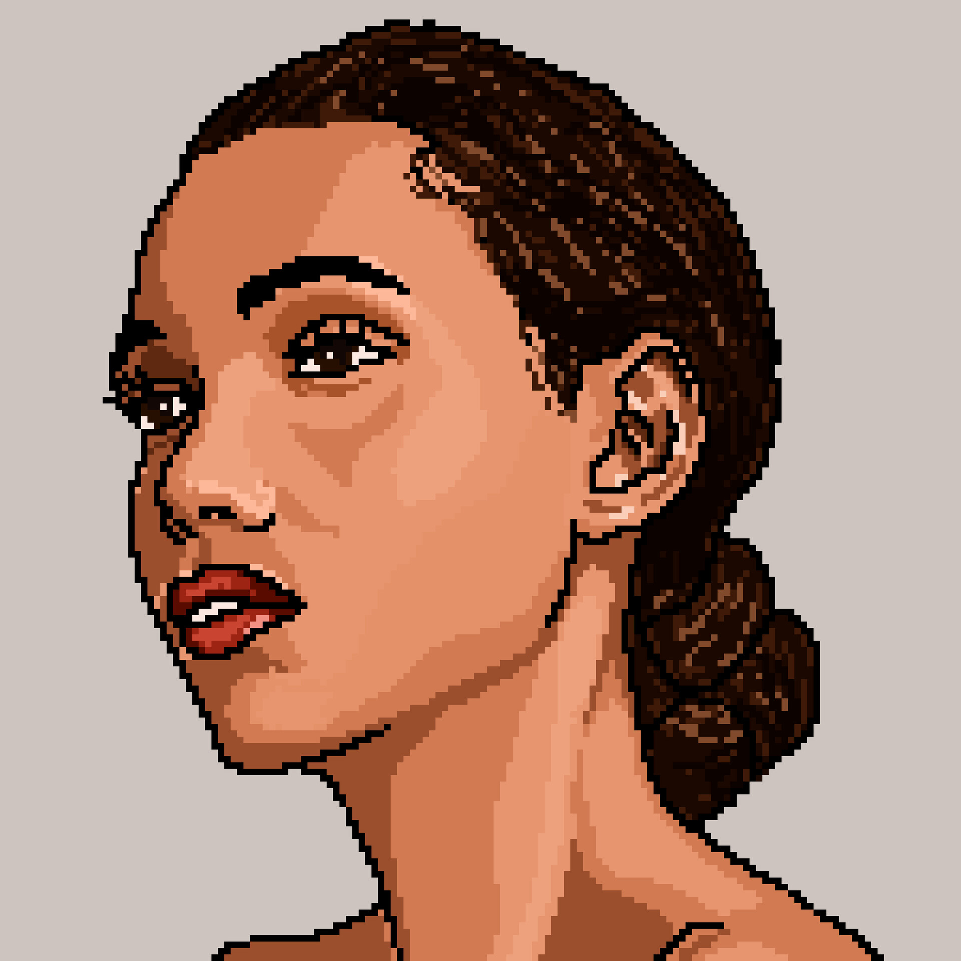 how to draw pixel art face