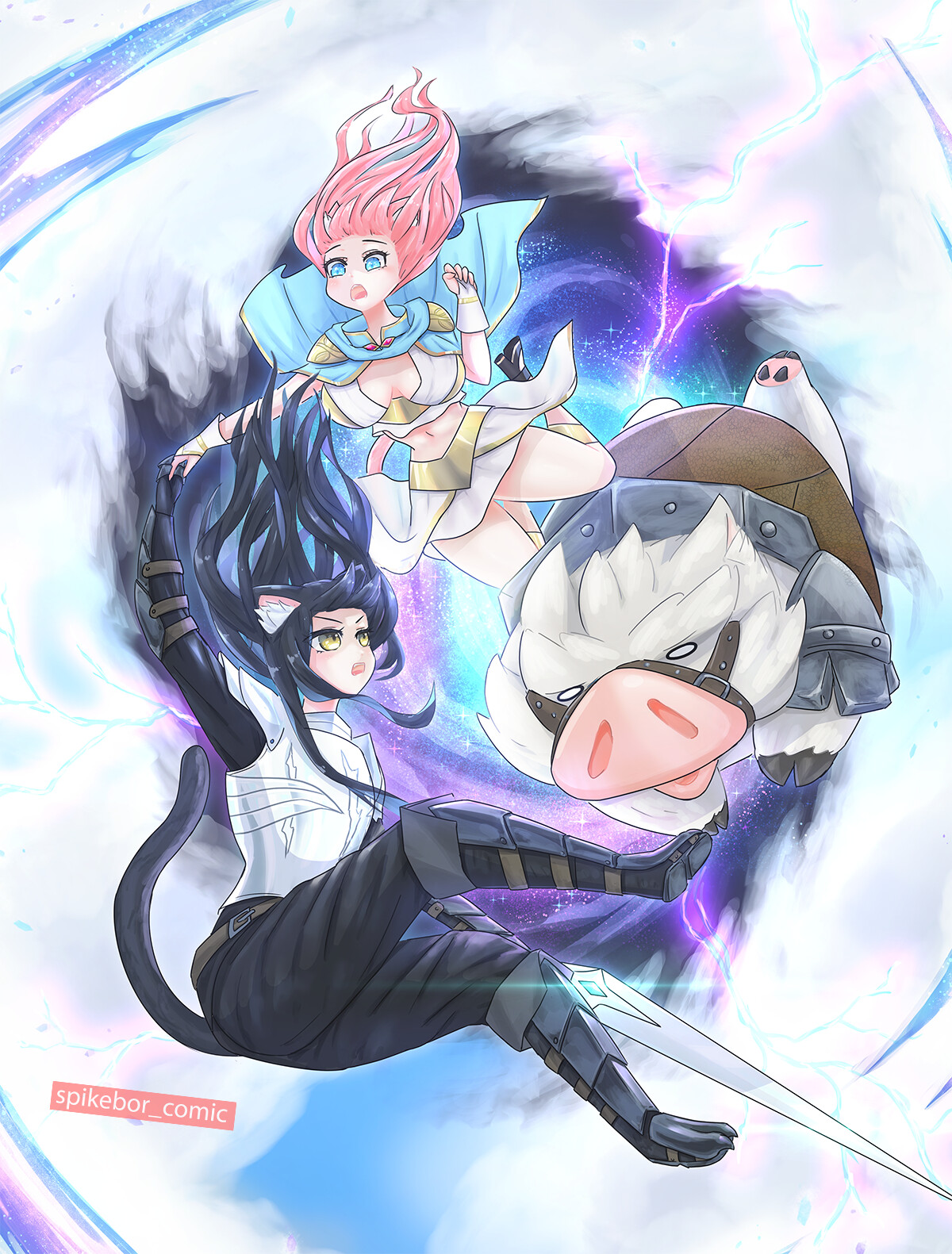 ArtStation - Cats drop