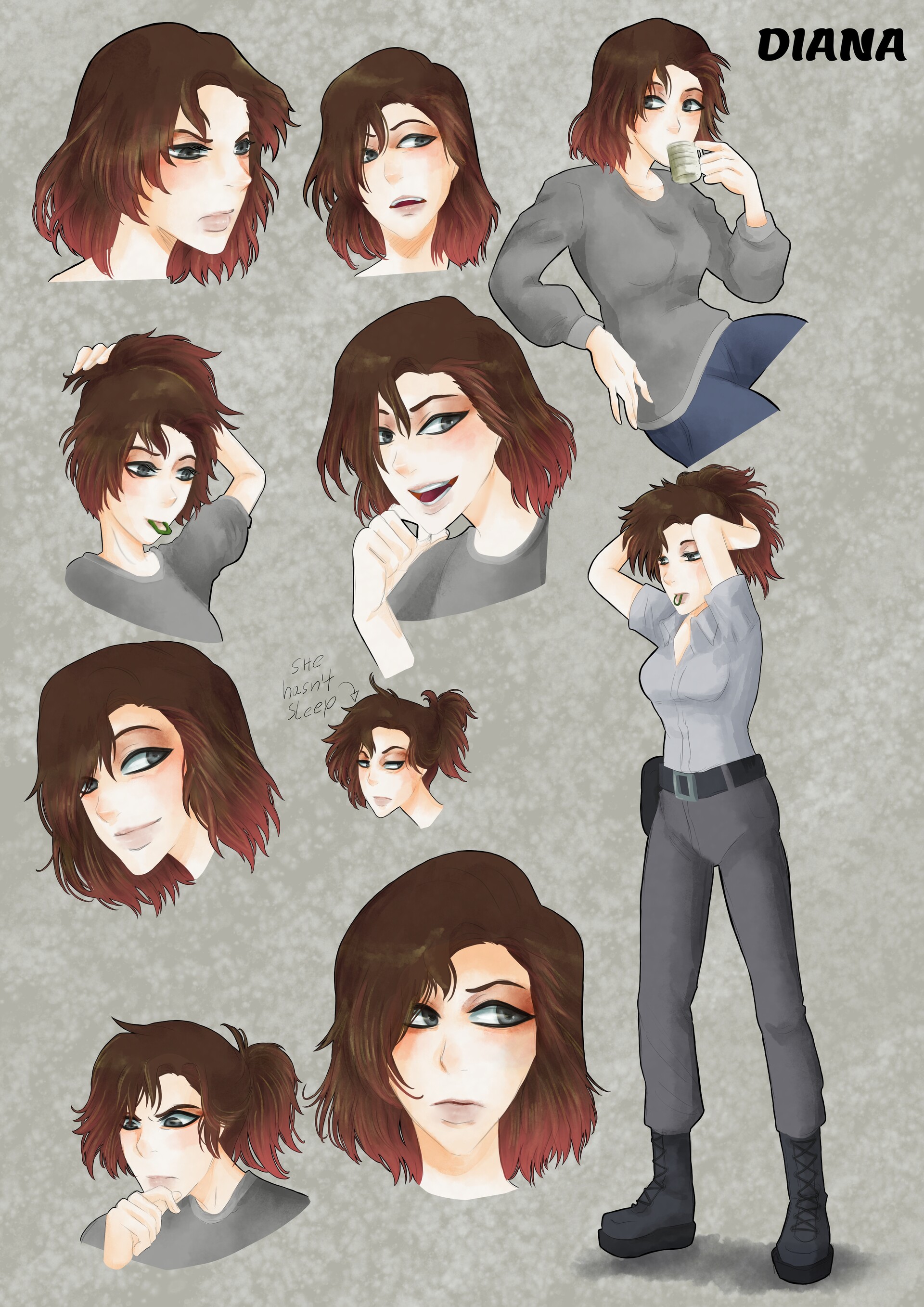 ArtStation - Diana character study