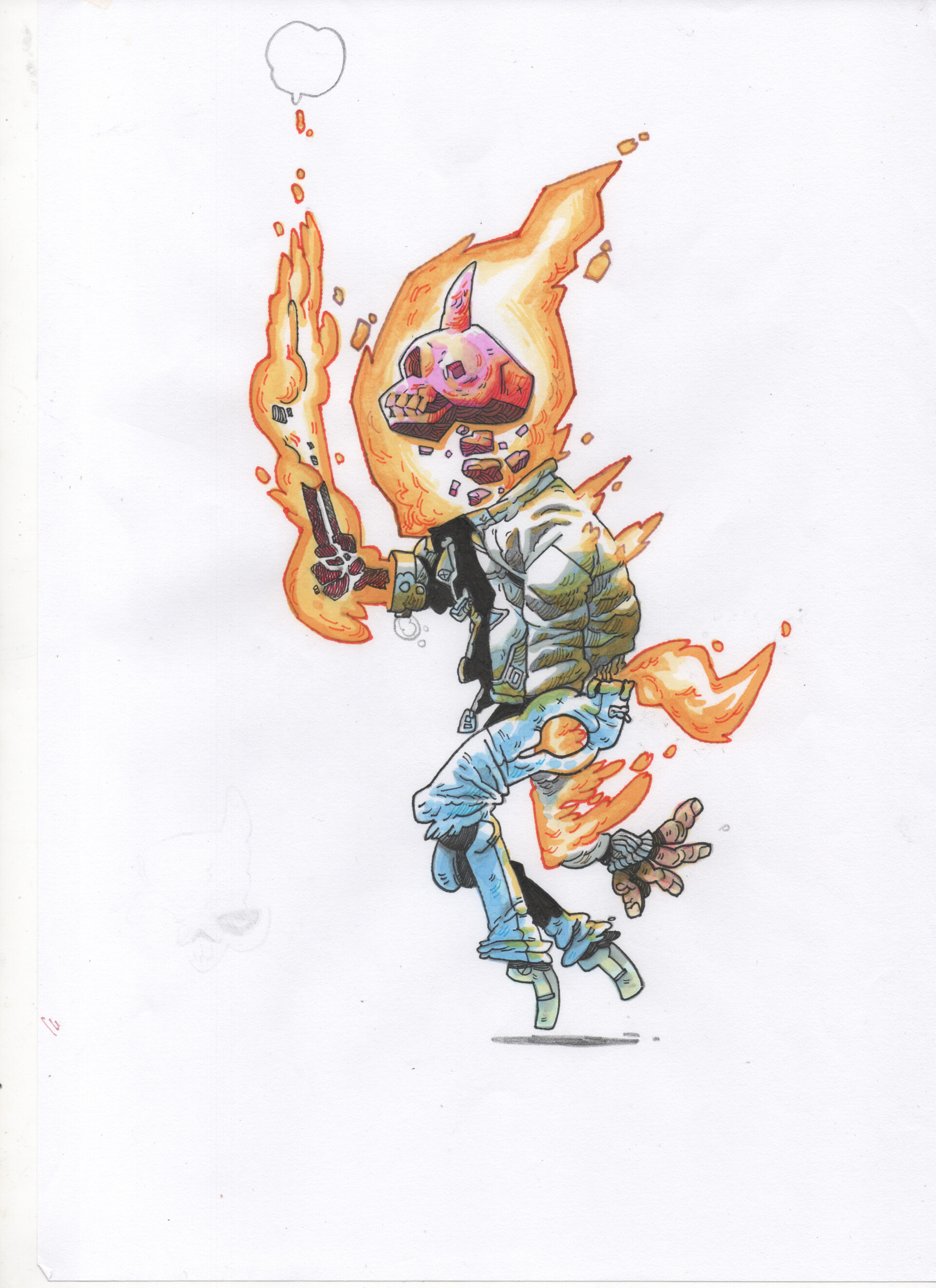 ArtStation - fire ghost thing