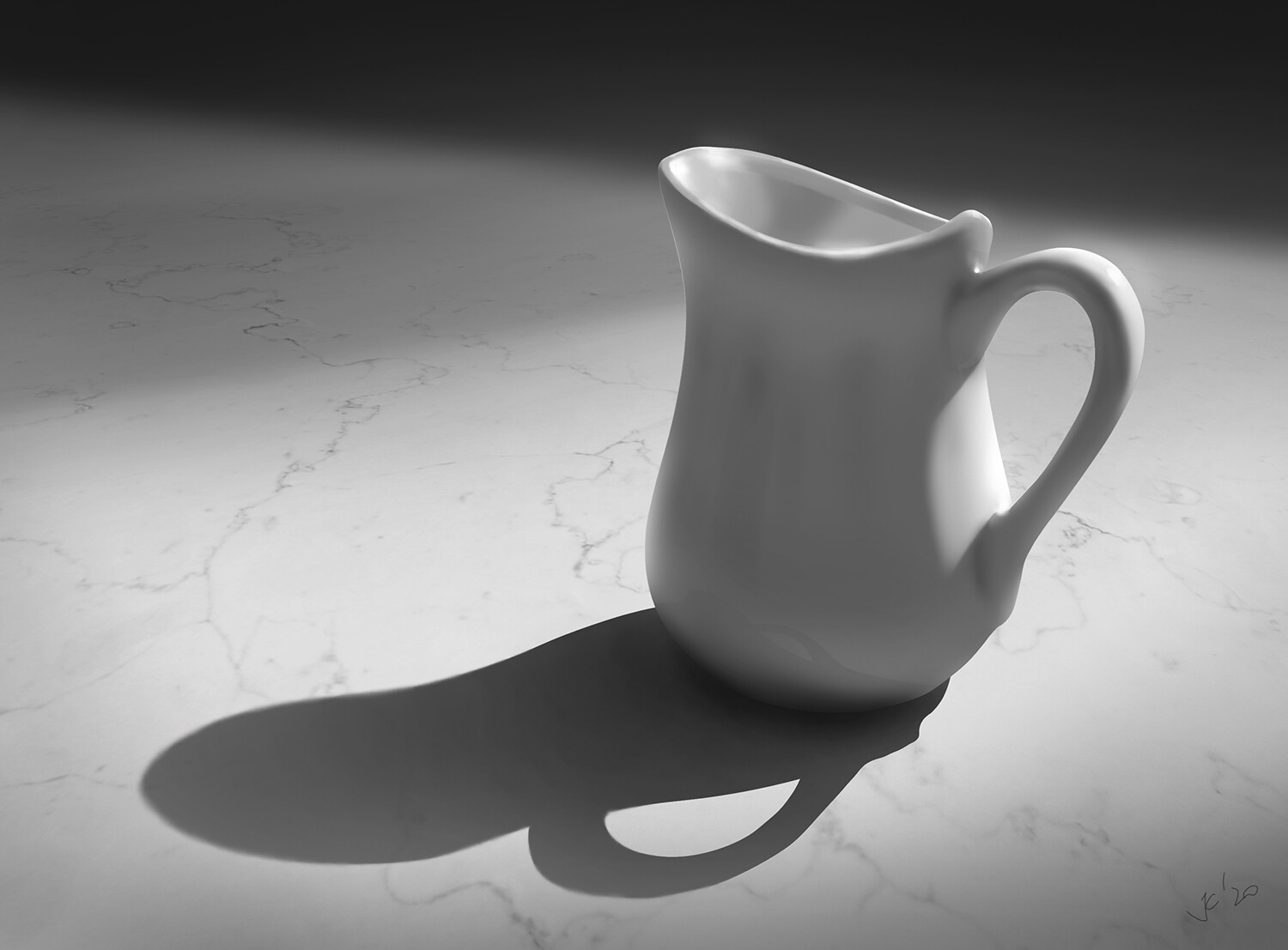 ArtStation - Shading Practice - Milk Jug