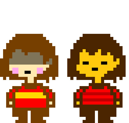 ArtStation - fellswapswap/swapswapfell red frisk and chara
